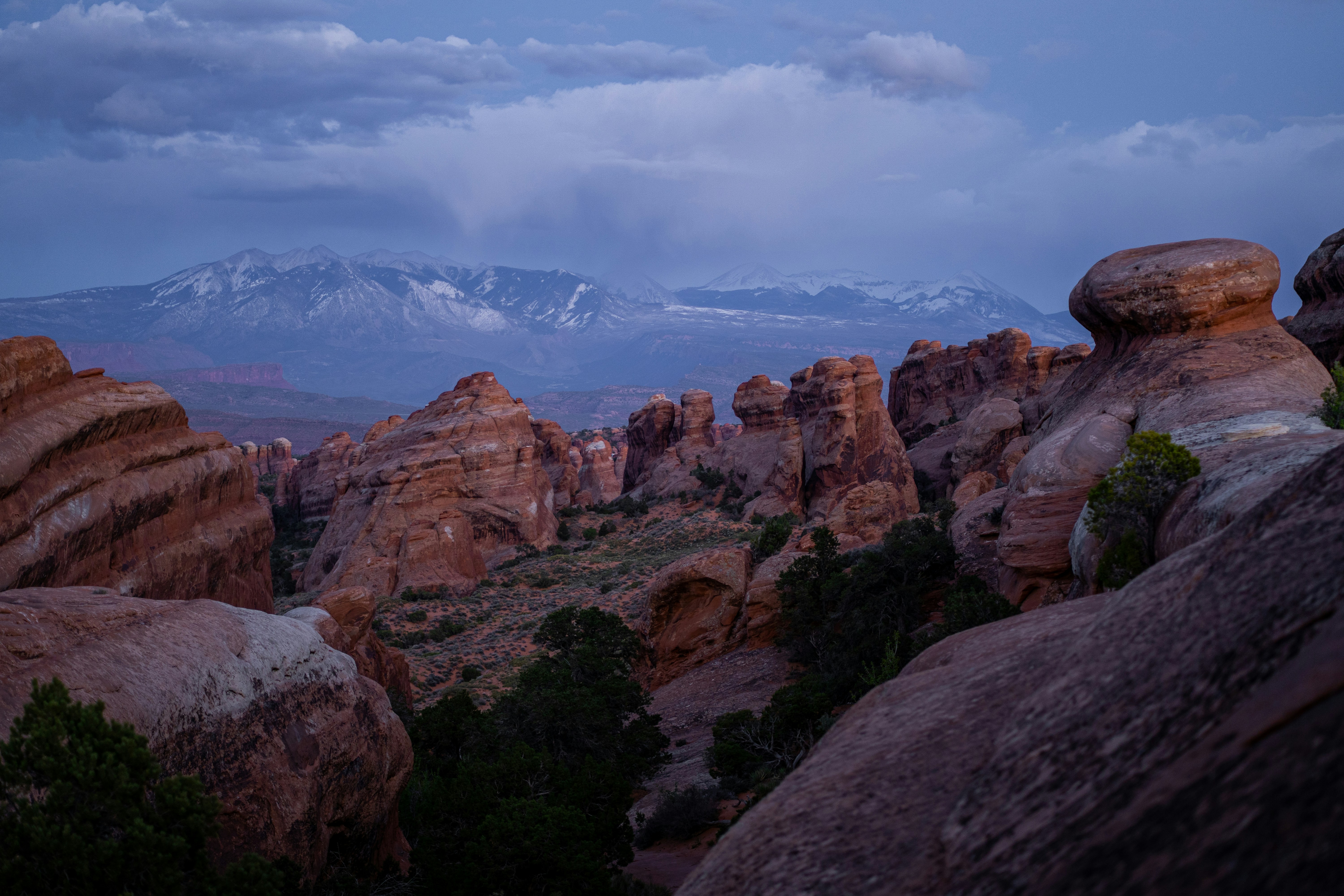 Forgotten Hoodoo Citadel Under Far-Distant Peaks