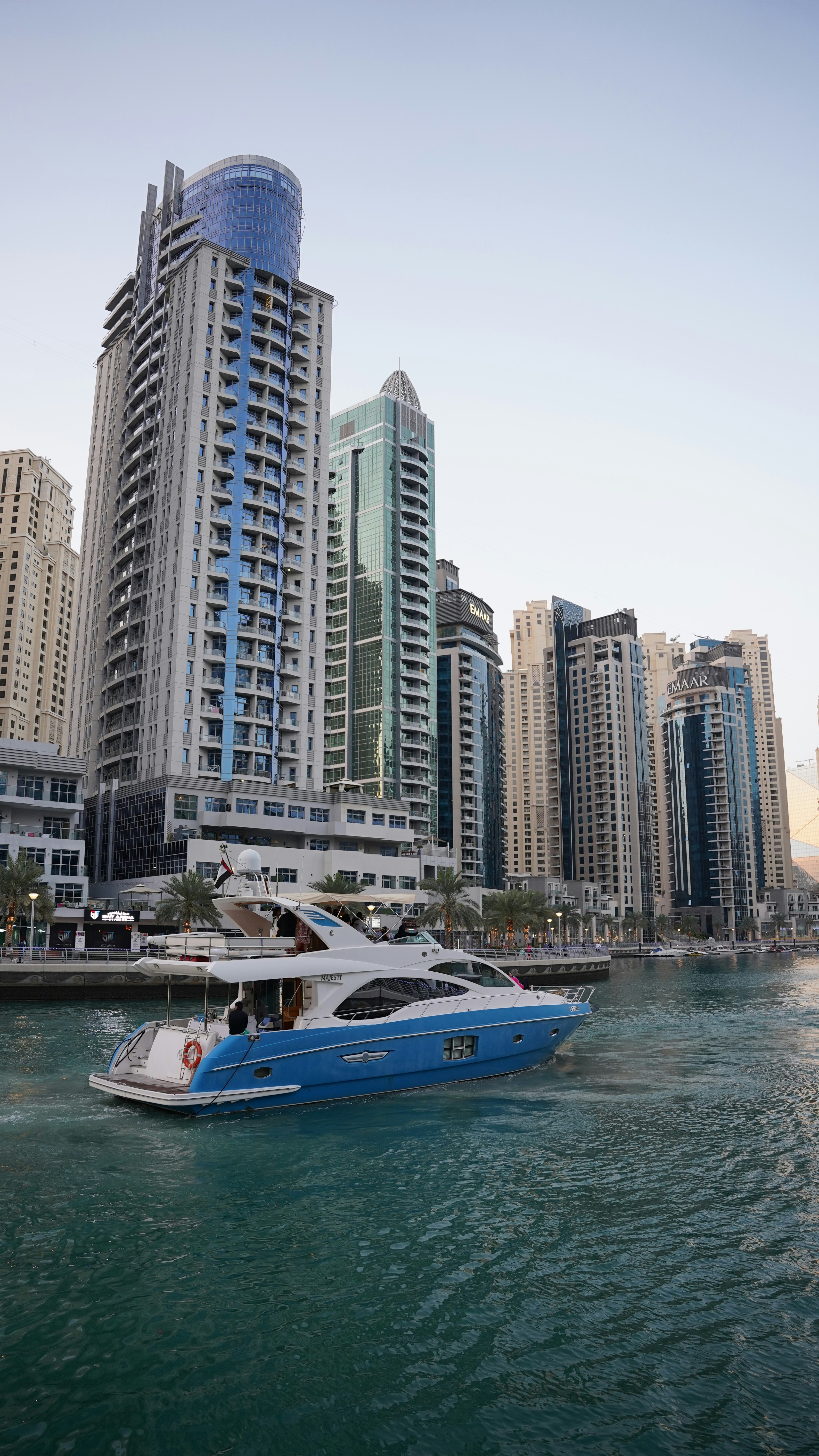 Harbor Towers: A Wake of Glass and Turquoise Water