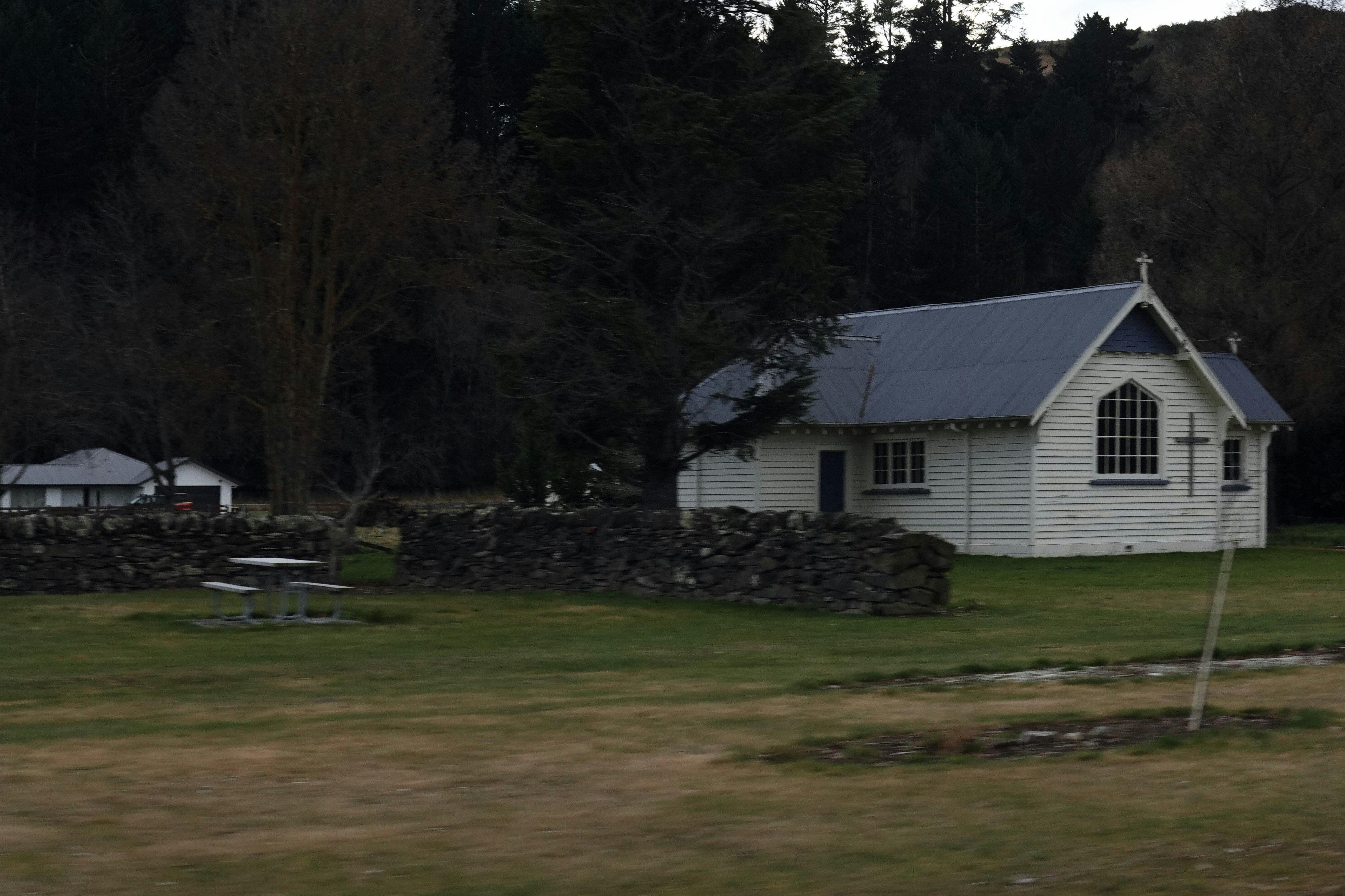 Quiet White House on the Edge of the Field