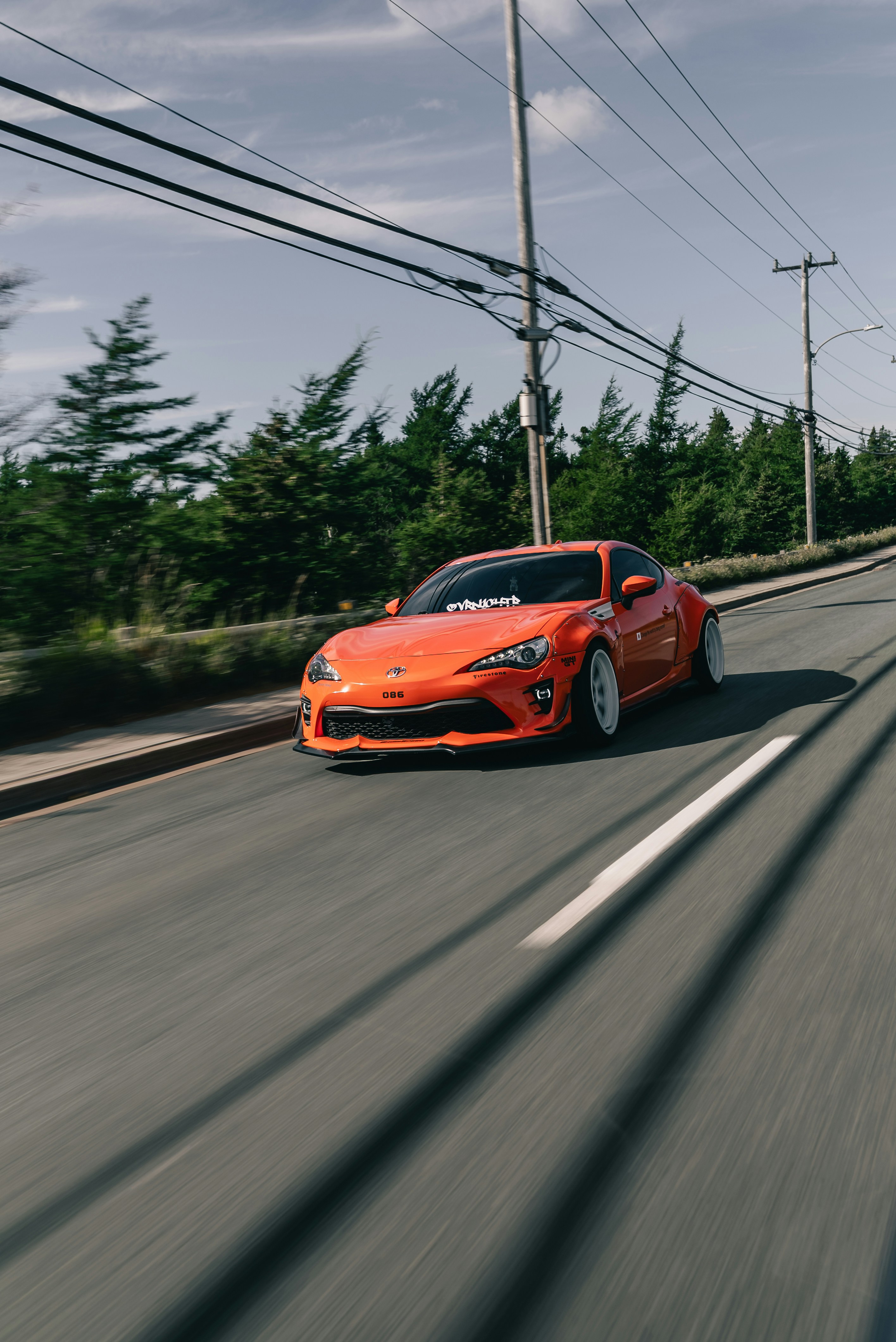 Red Thunder on an Open Road
