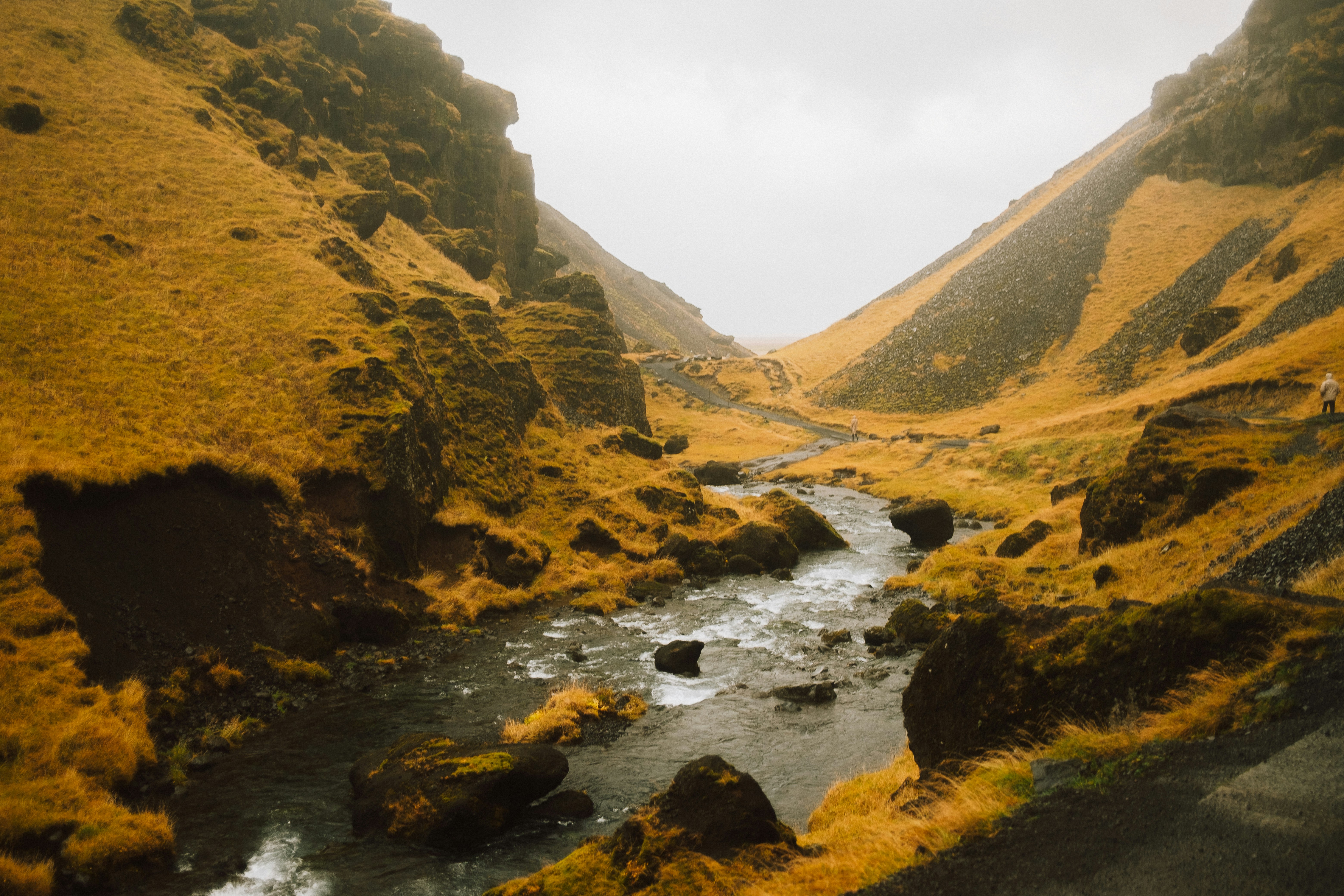 Golden Valley Stream: A Rugged Ribbon Through Fjord-like Gorges