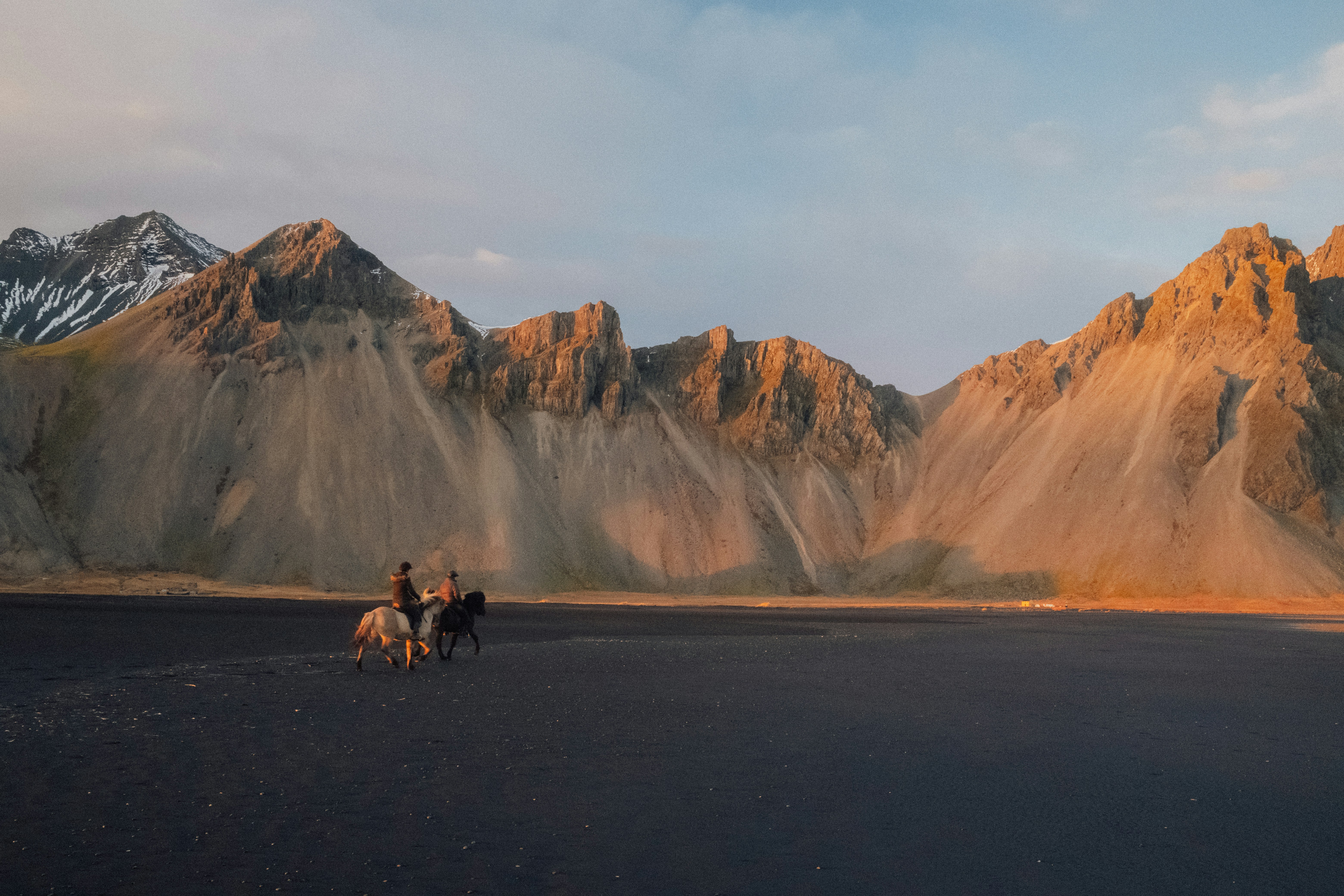 Riders at the Foot of a Golden Ridge