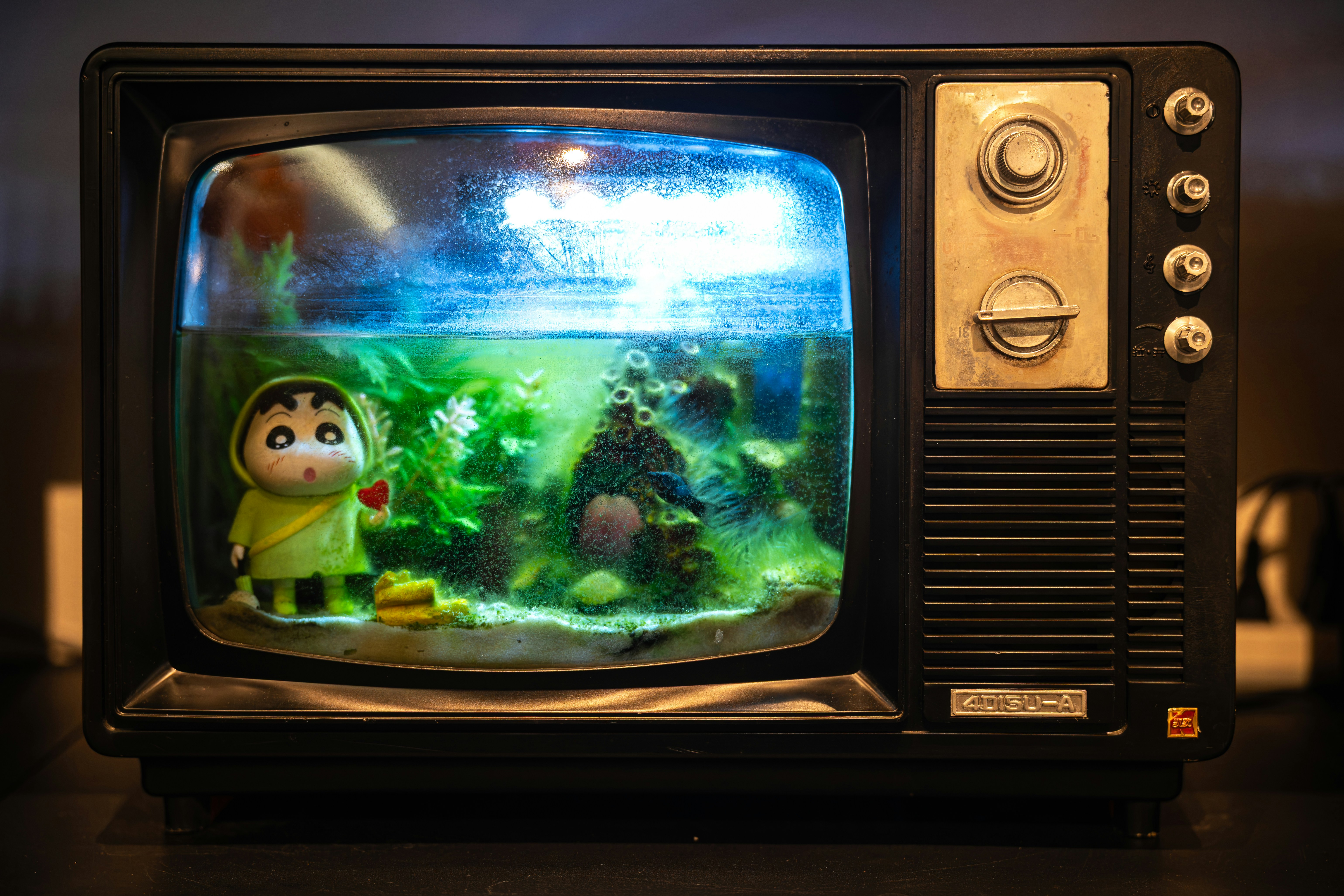 Retro Toy World: The Little Explorer in a Glassy Sea