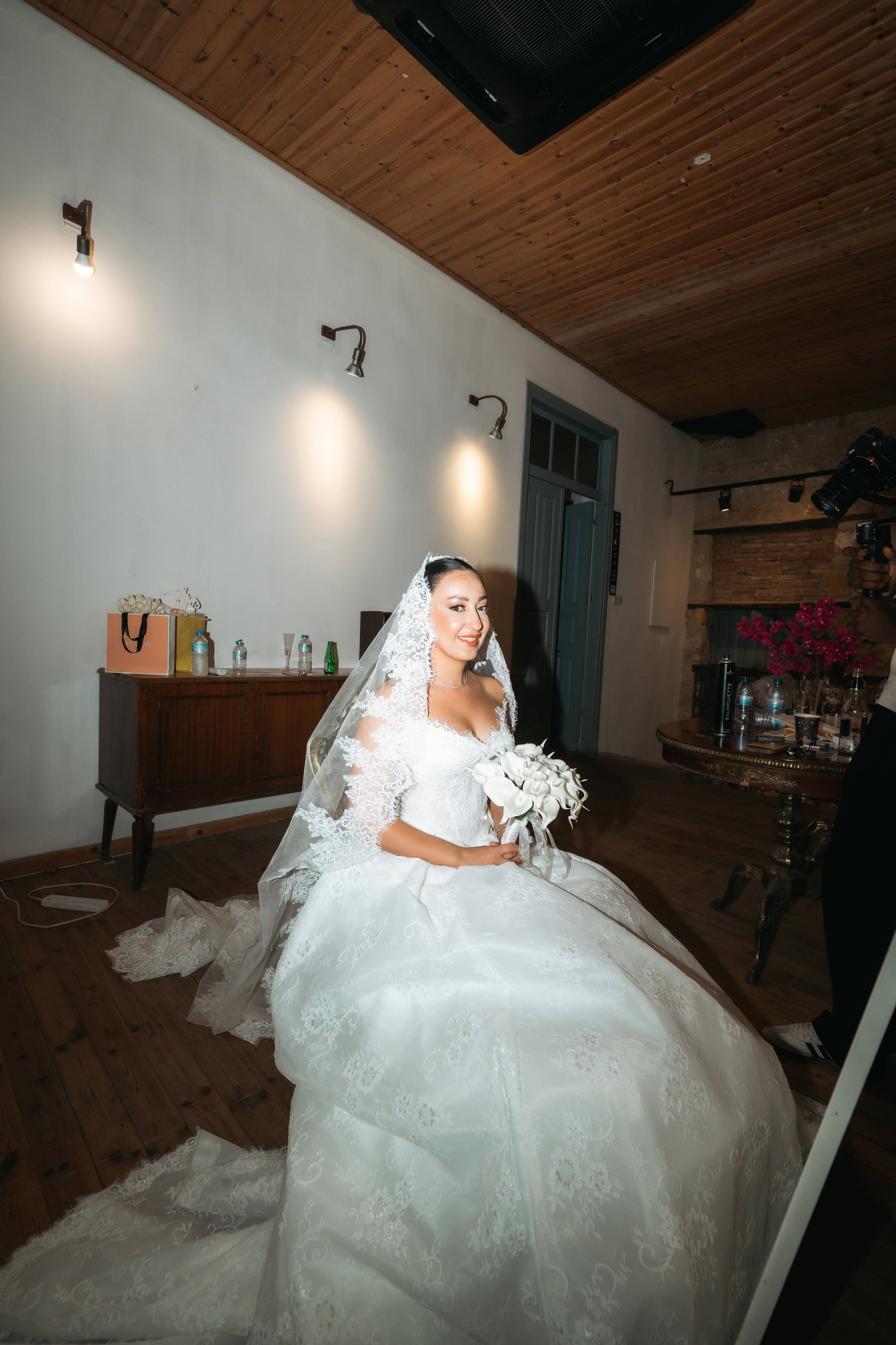 Bride in Lace: A Quiet Moment of Portraiture at the Reception