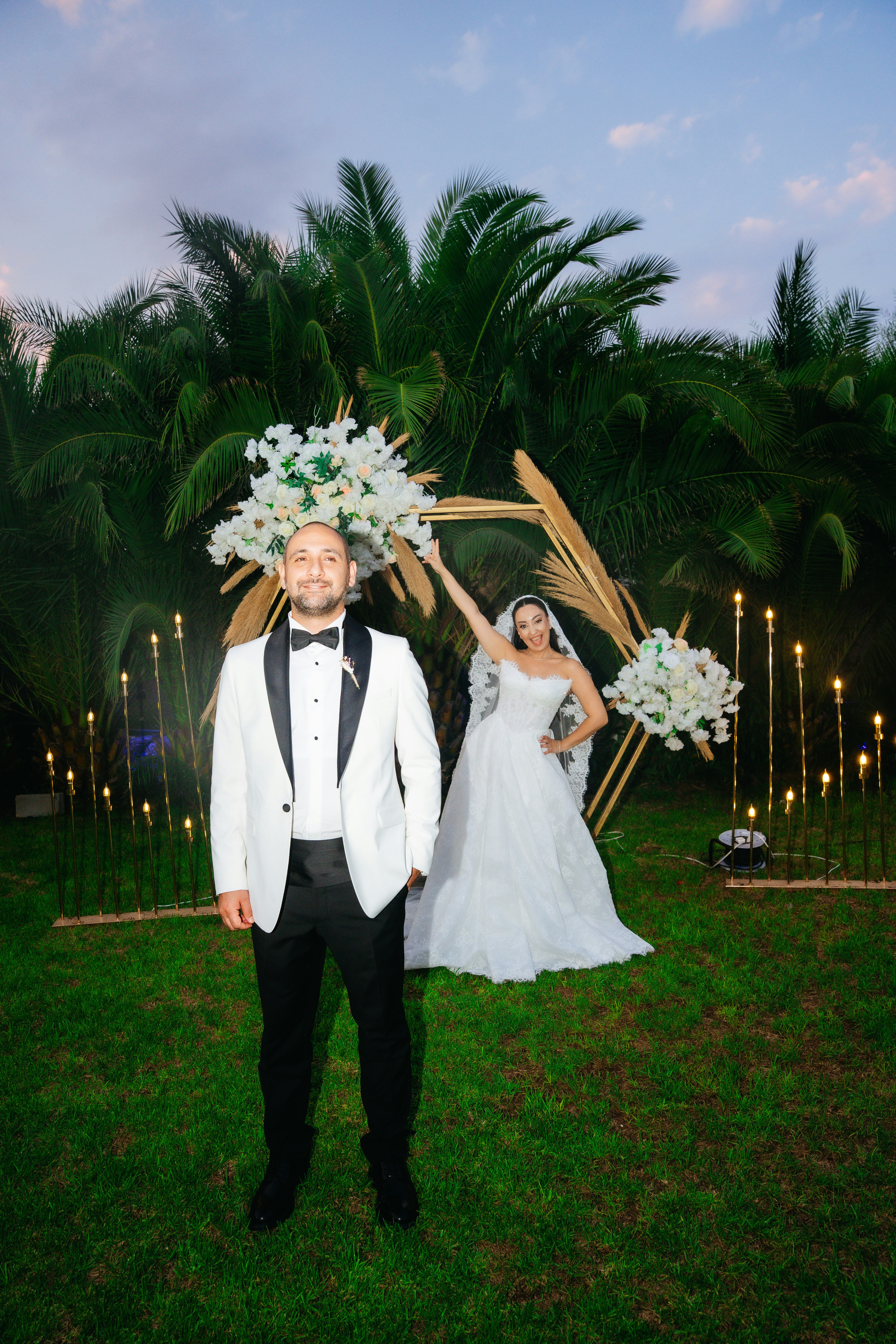 The Moment at the Floral Archway