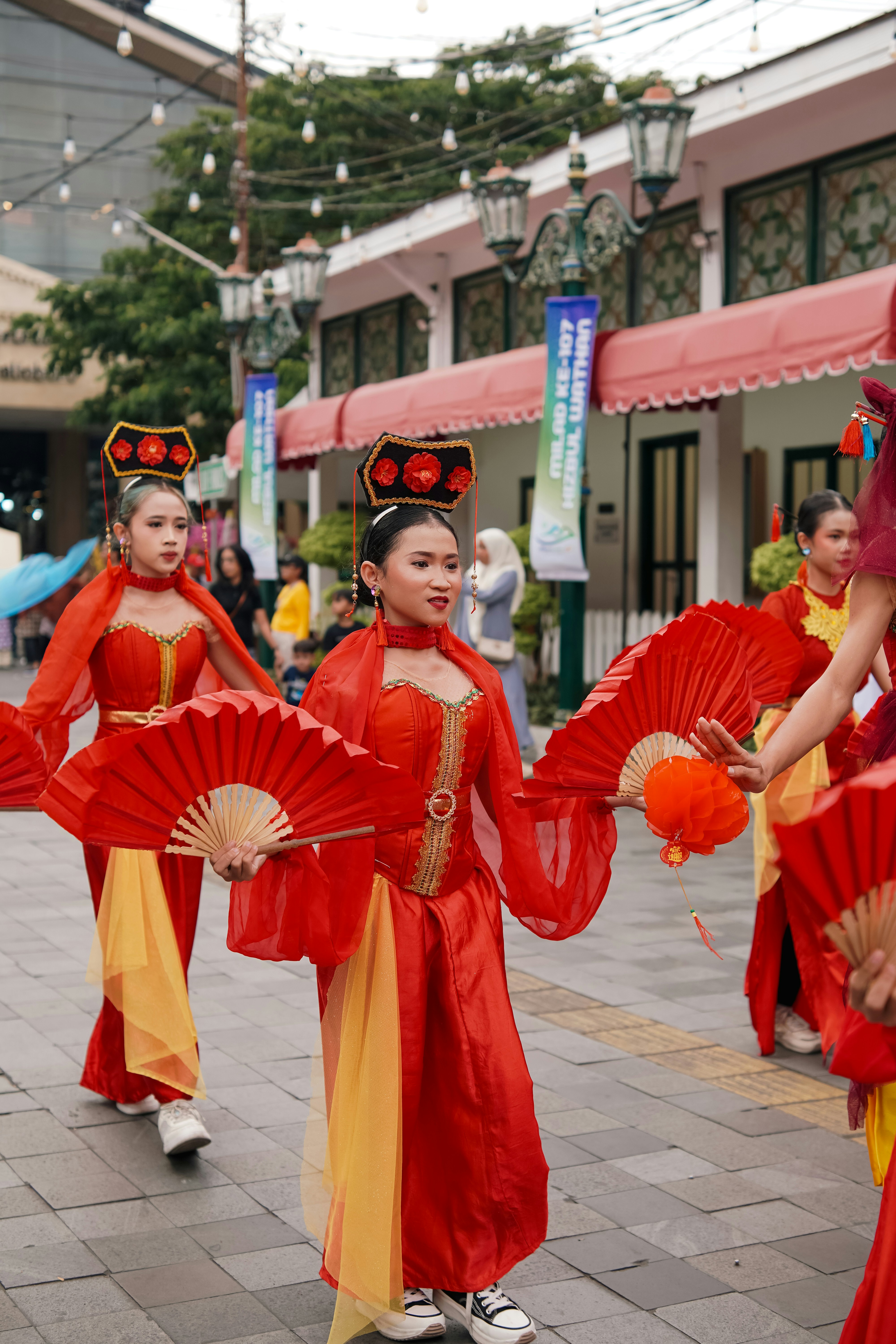 Red Radiance: Dancers in a Chinese Lantern Festival