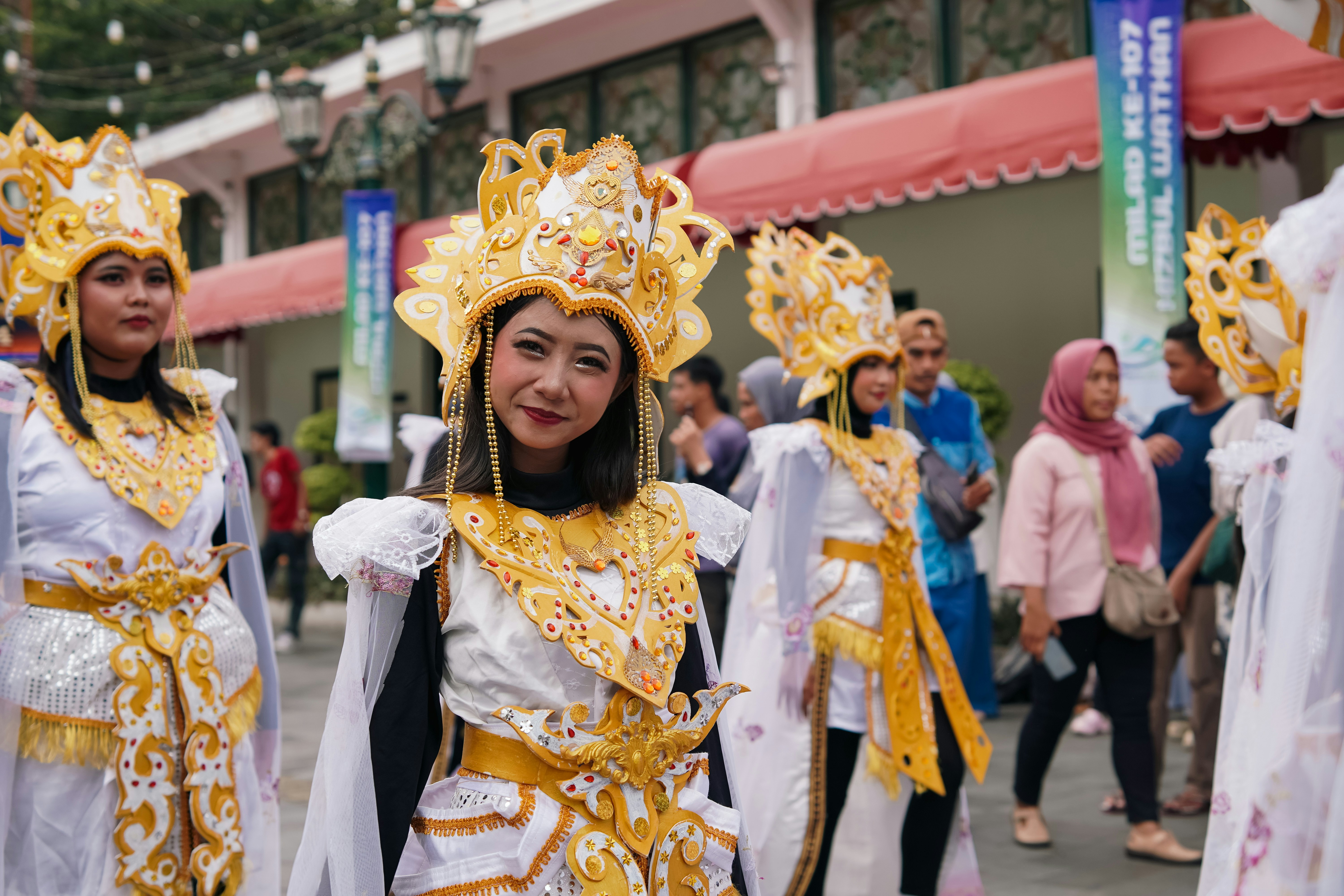 Golden Serpents: A Festival Carousel of Masks and Joy