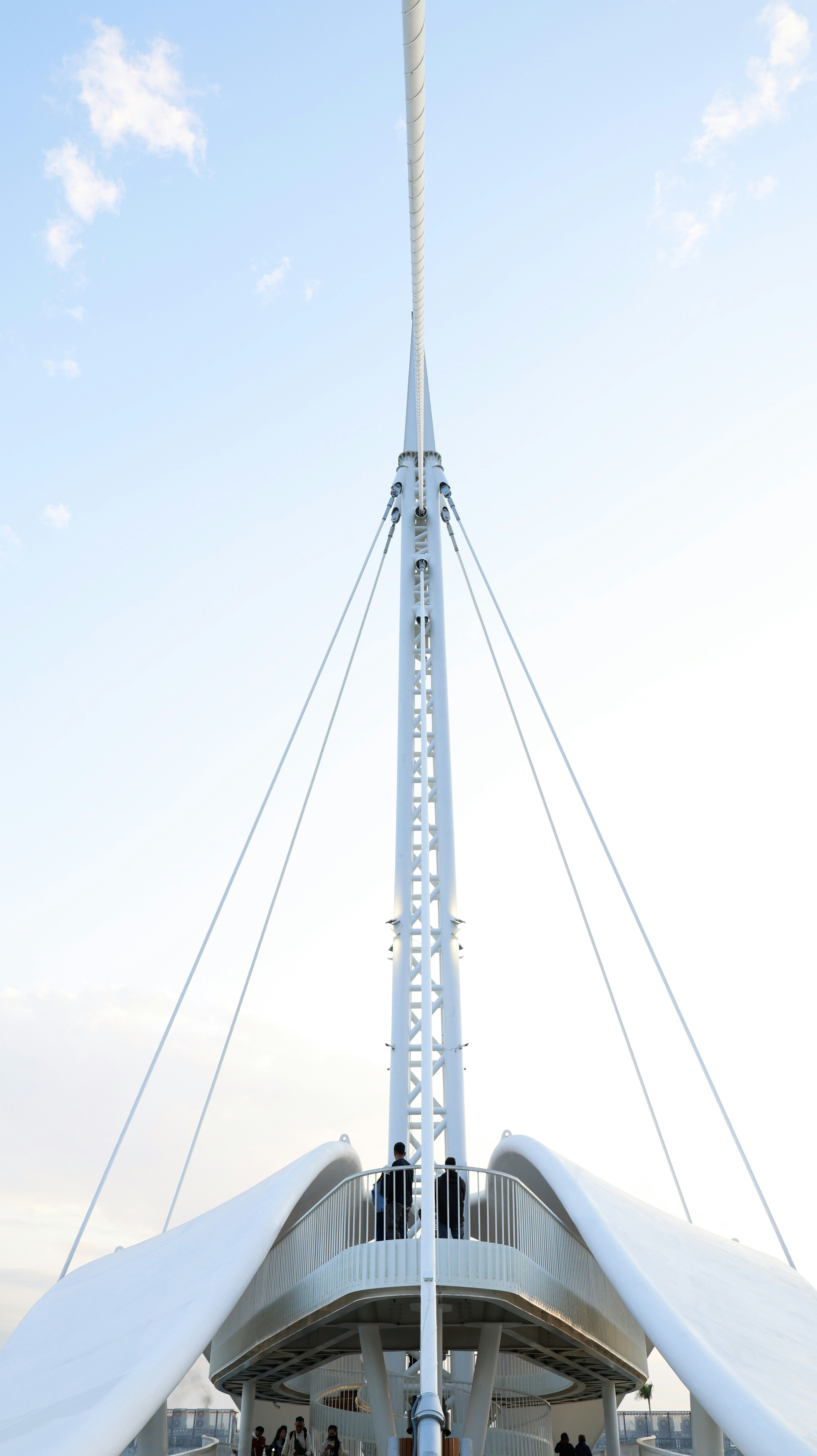 Cables Ascend: A Century-Spired Skybridge from Ground to Notch of Sky