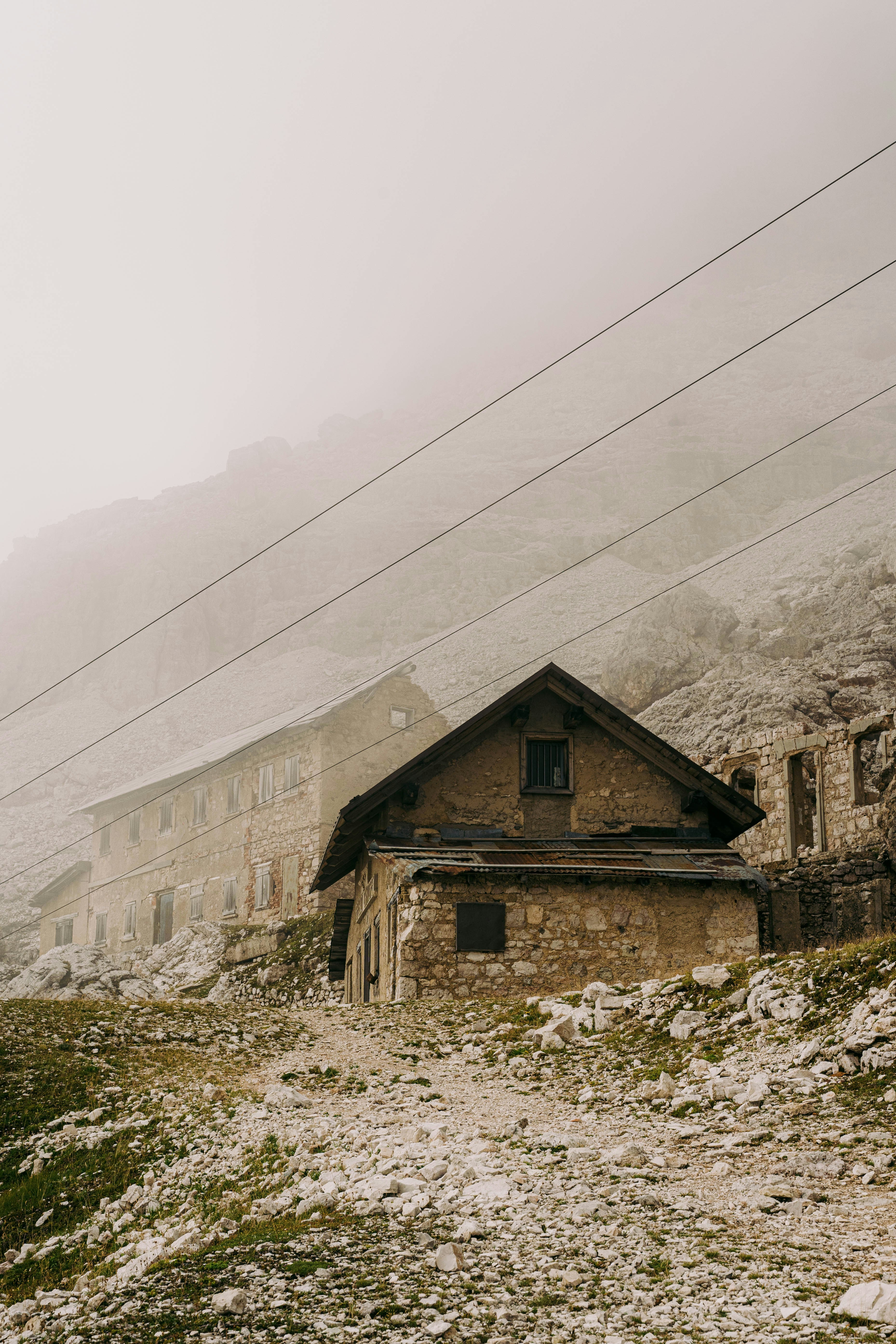 Mist-Laden Alpinic Refuge