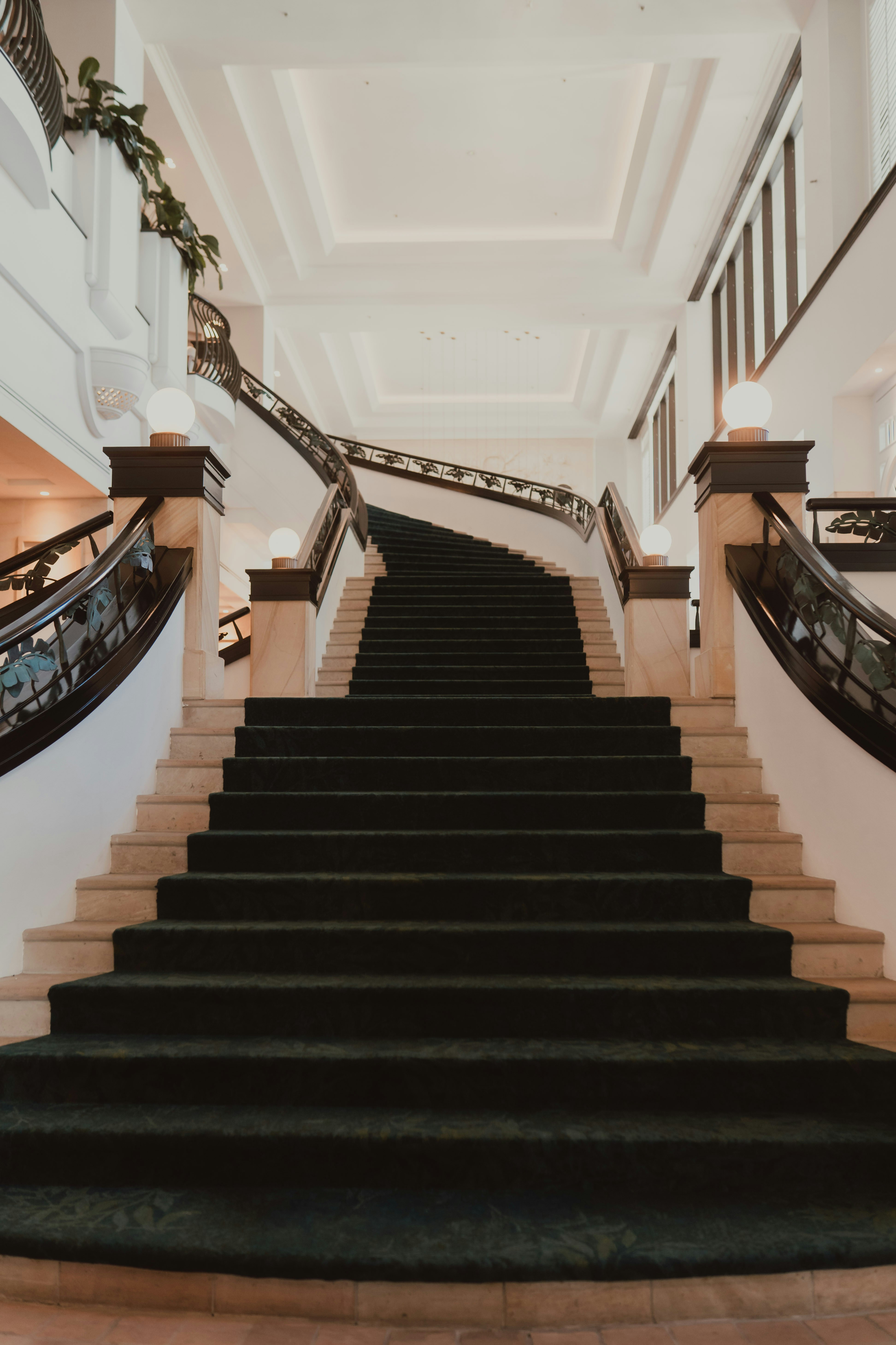 Grand Staircase to Light: An Elegant Ascent Through Quiet Architecture