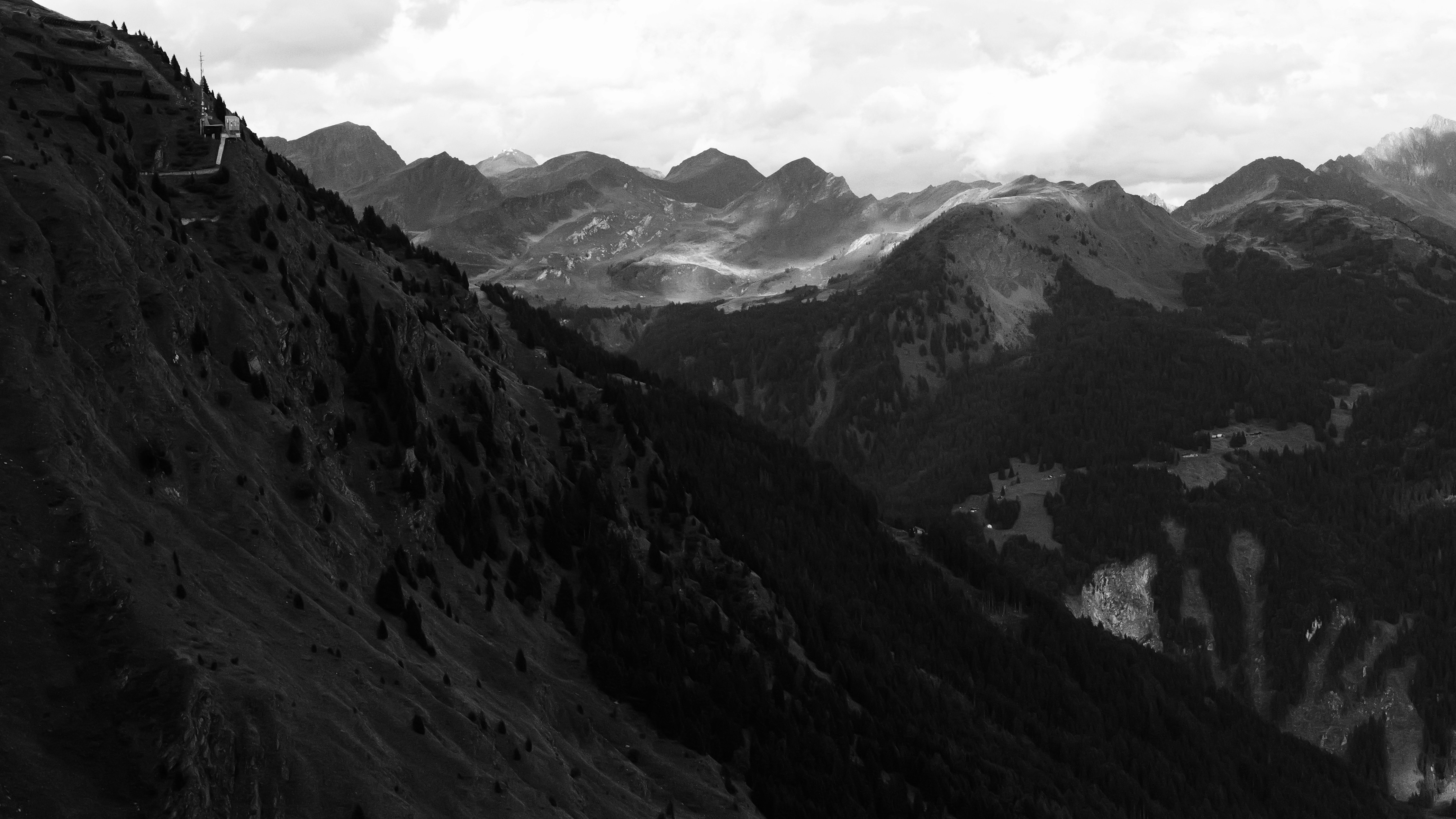Rugged Alpine Silence from a Windward Slope