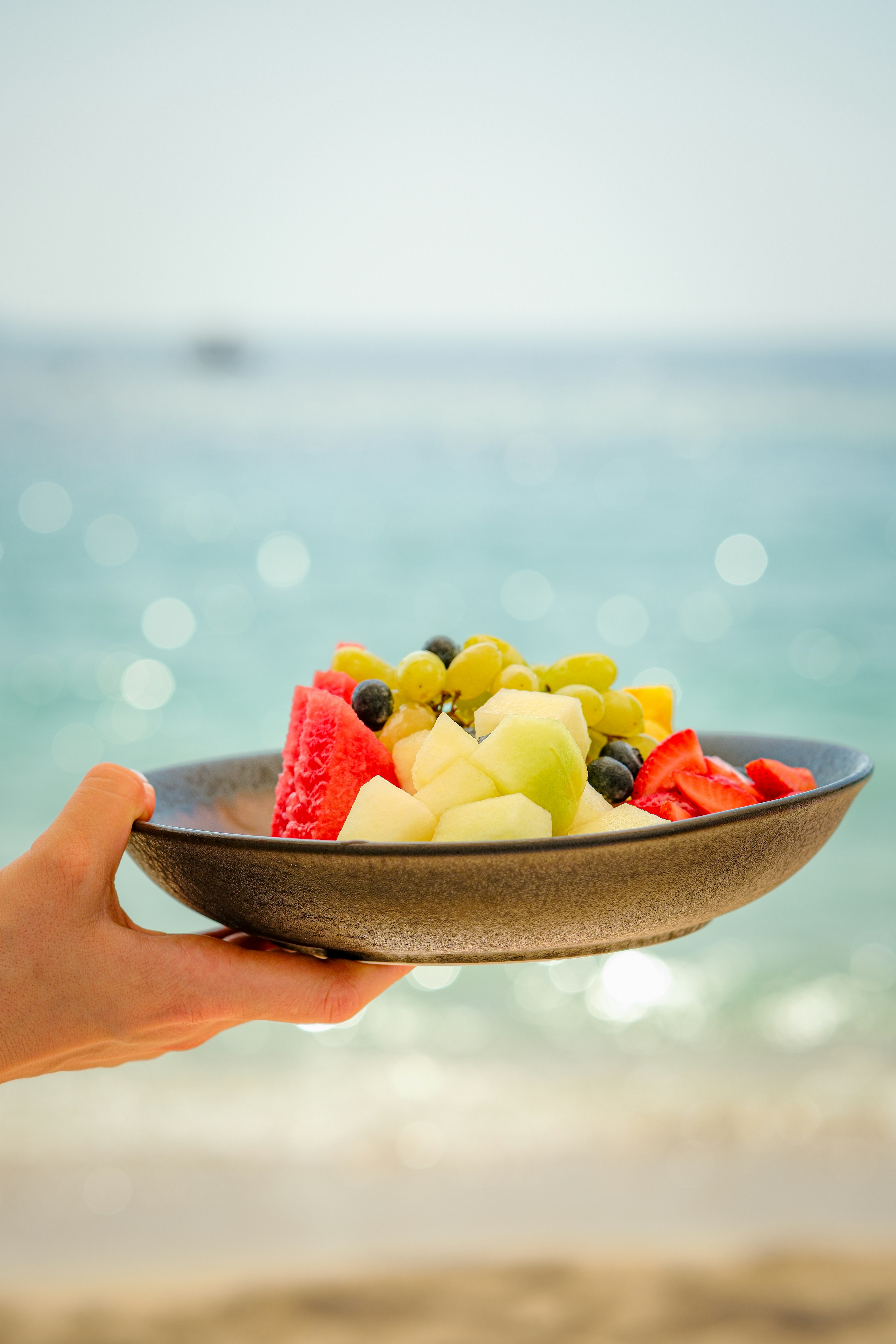 Beachside Fruit Bowl: A Handful of Sunrise Color