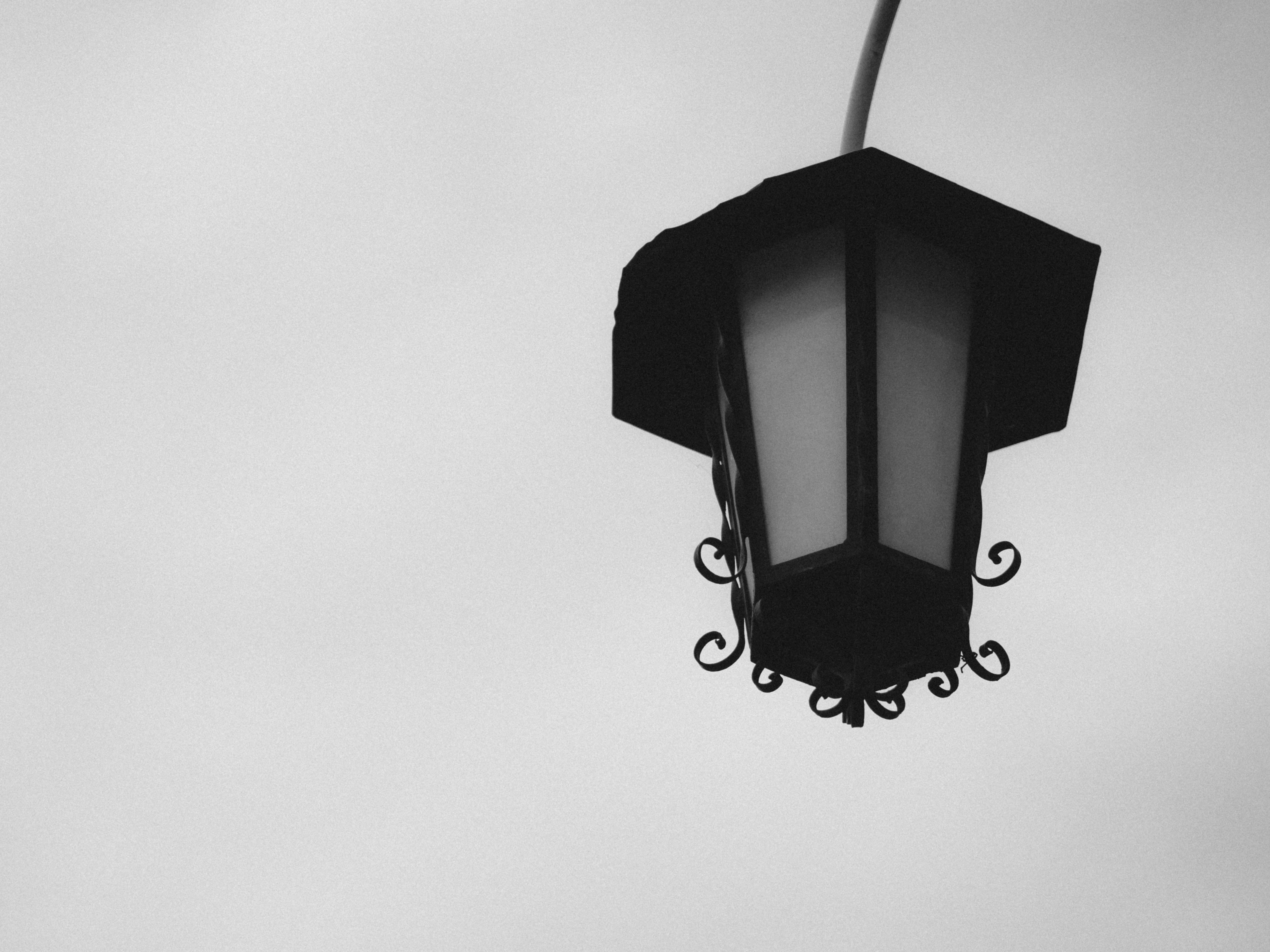 Ironwork Lantern in Quiet Monochrome