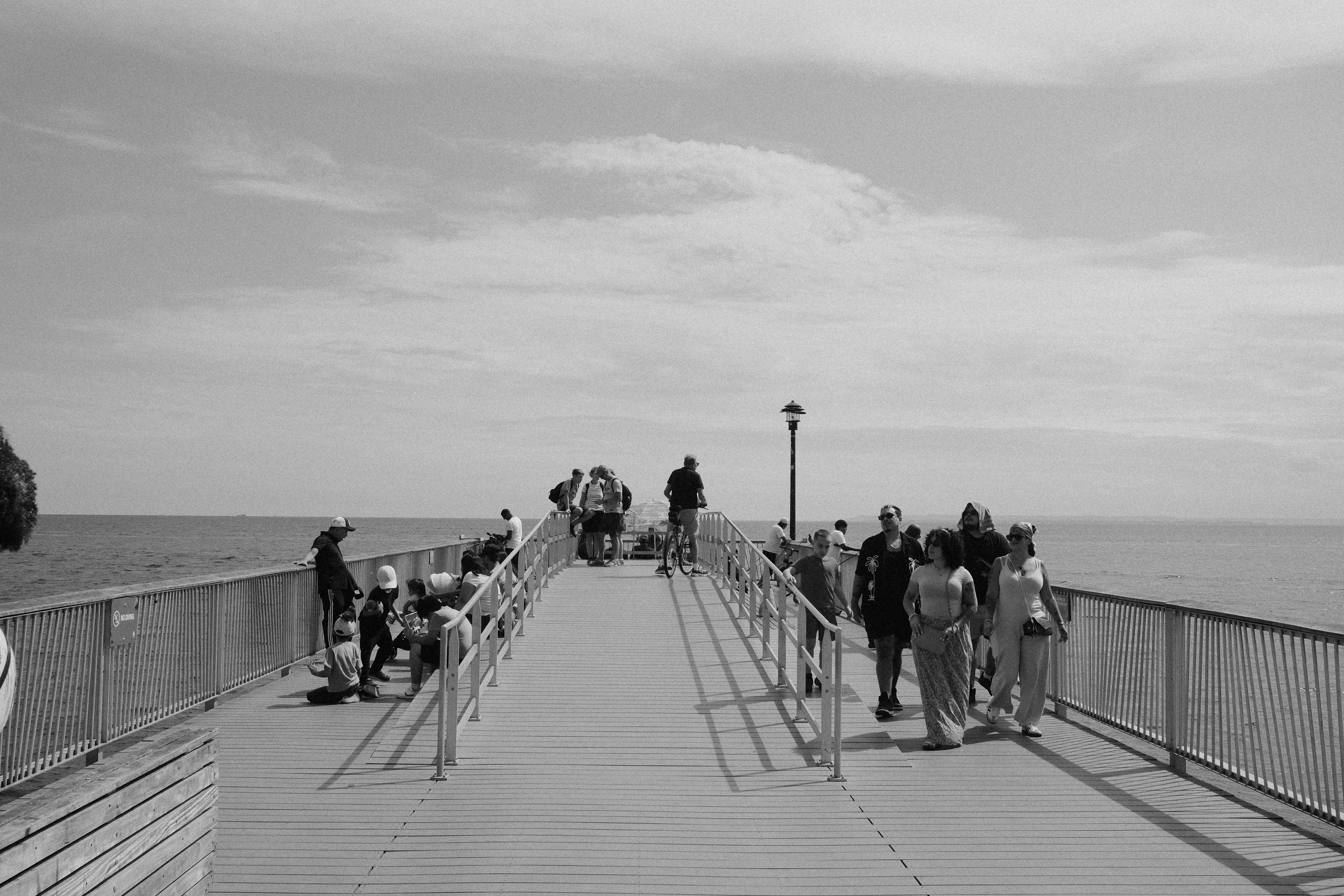 Pier Promenade in Monochrome