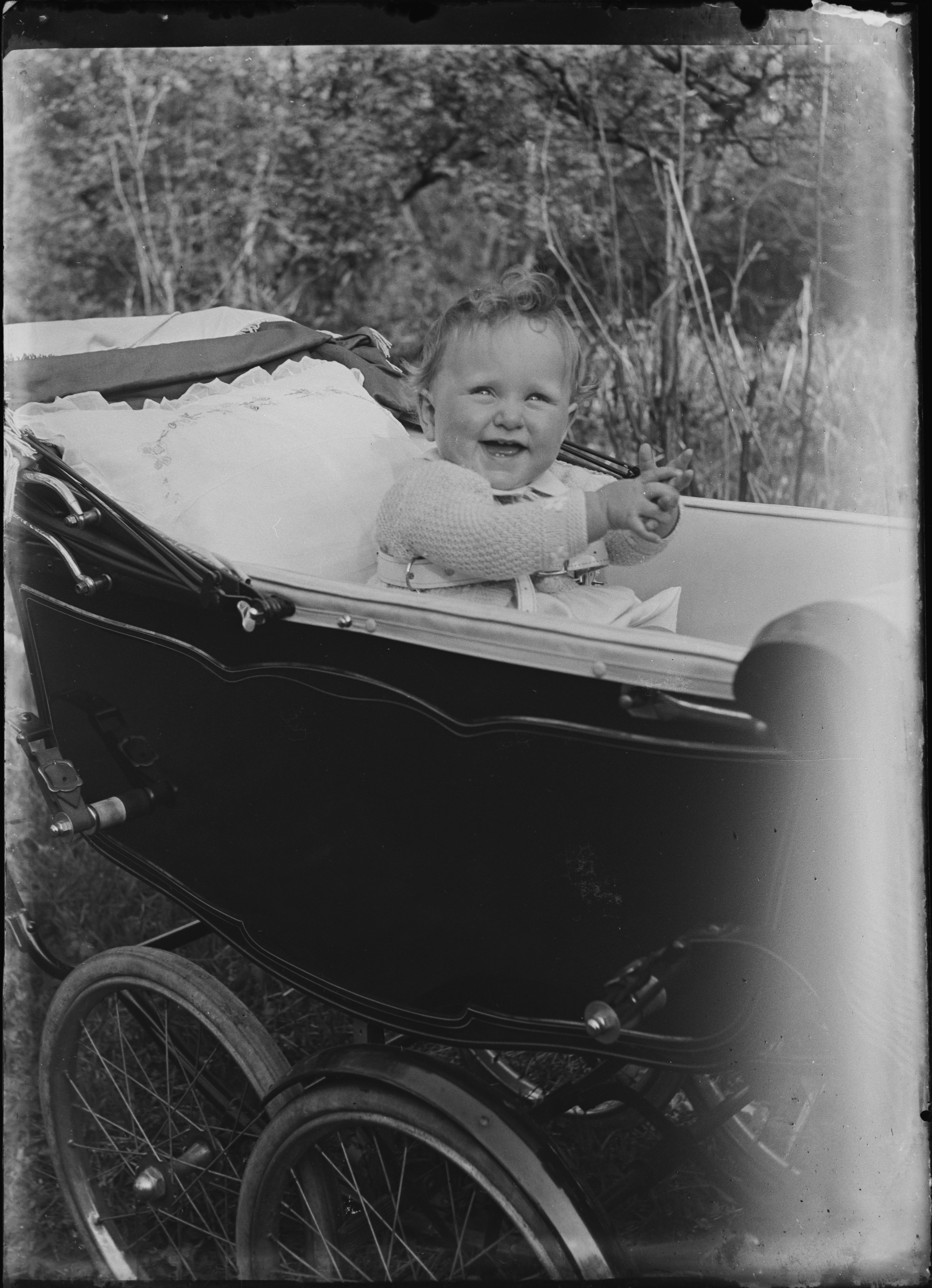 Baby in a Vintage Car: Timeless Joy in a Sunlit Field