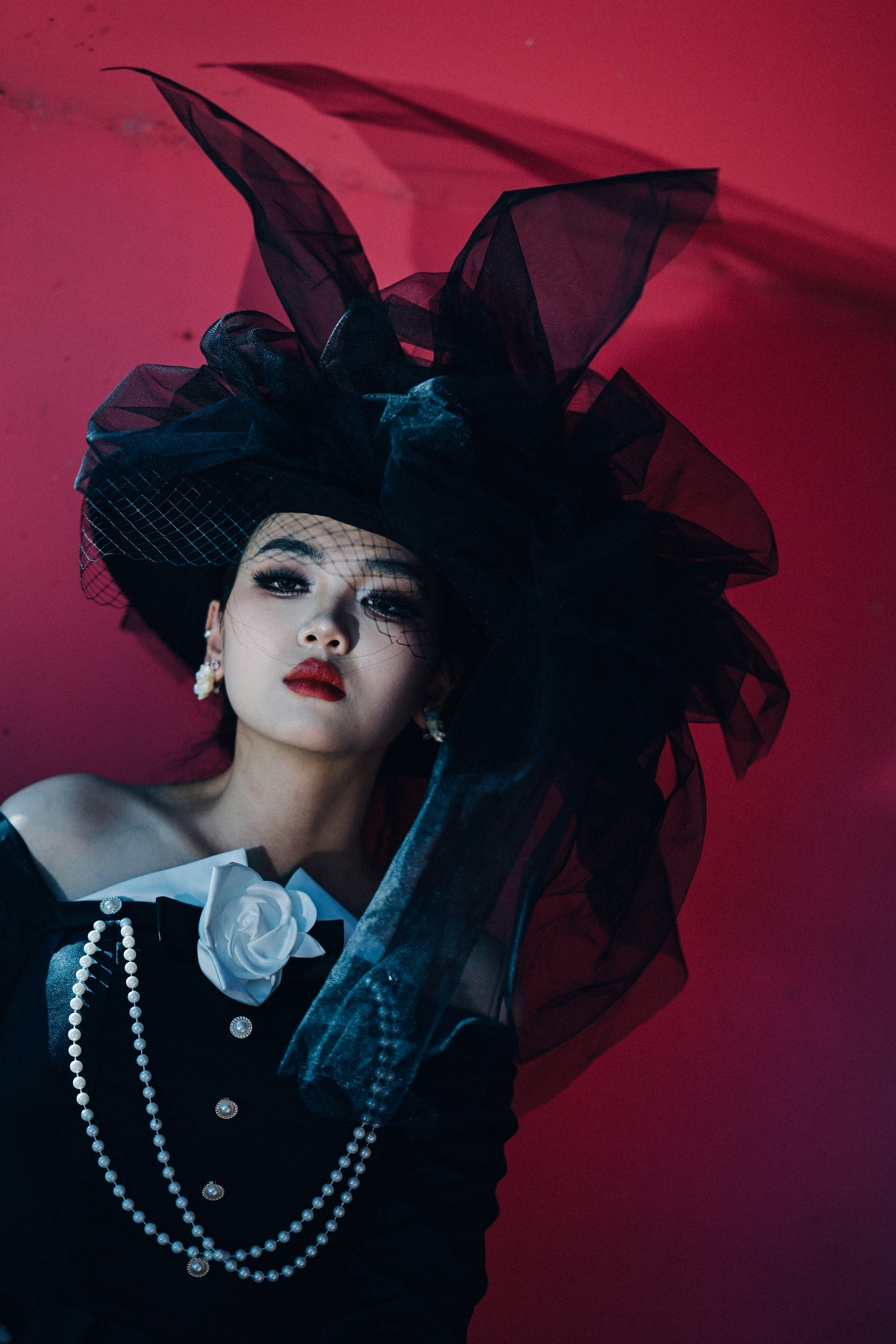 Veiled Opulence: A Drag of Velvet and Veil