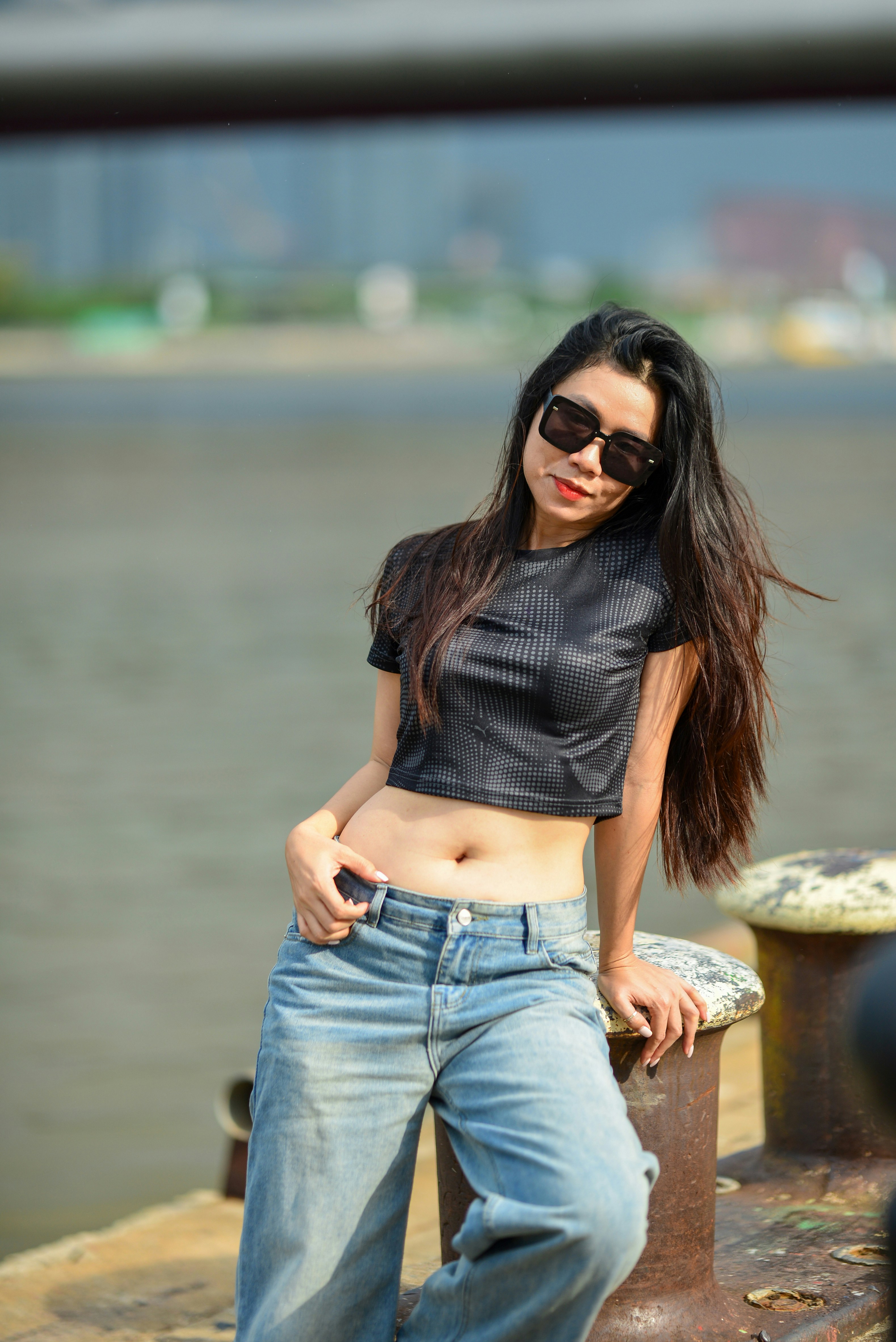 Casual Confidence by the Waterfront