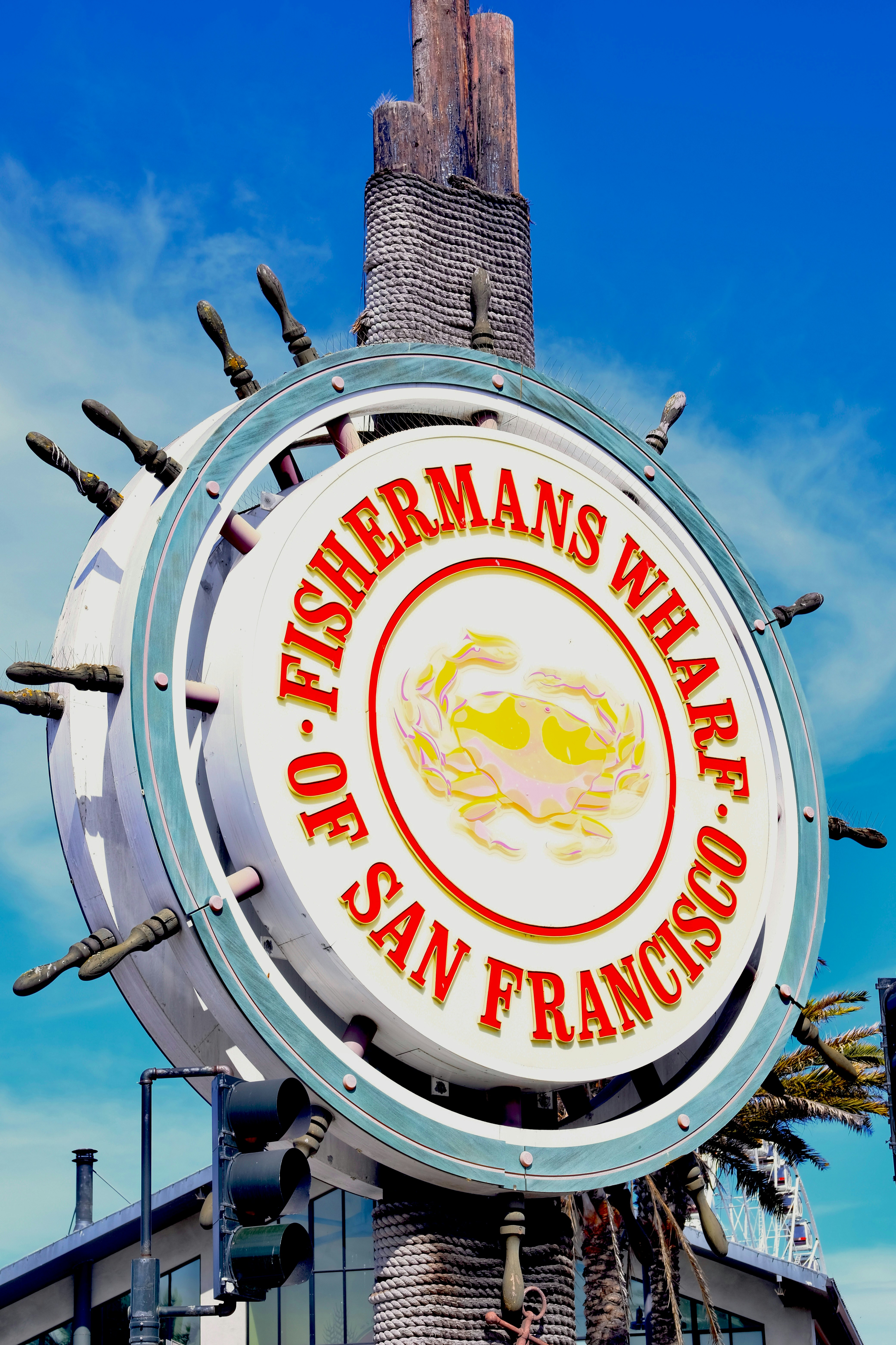 Circular Signpost of Fisherman’s Wharf: San Francisco’s Coastal Icon