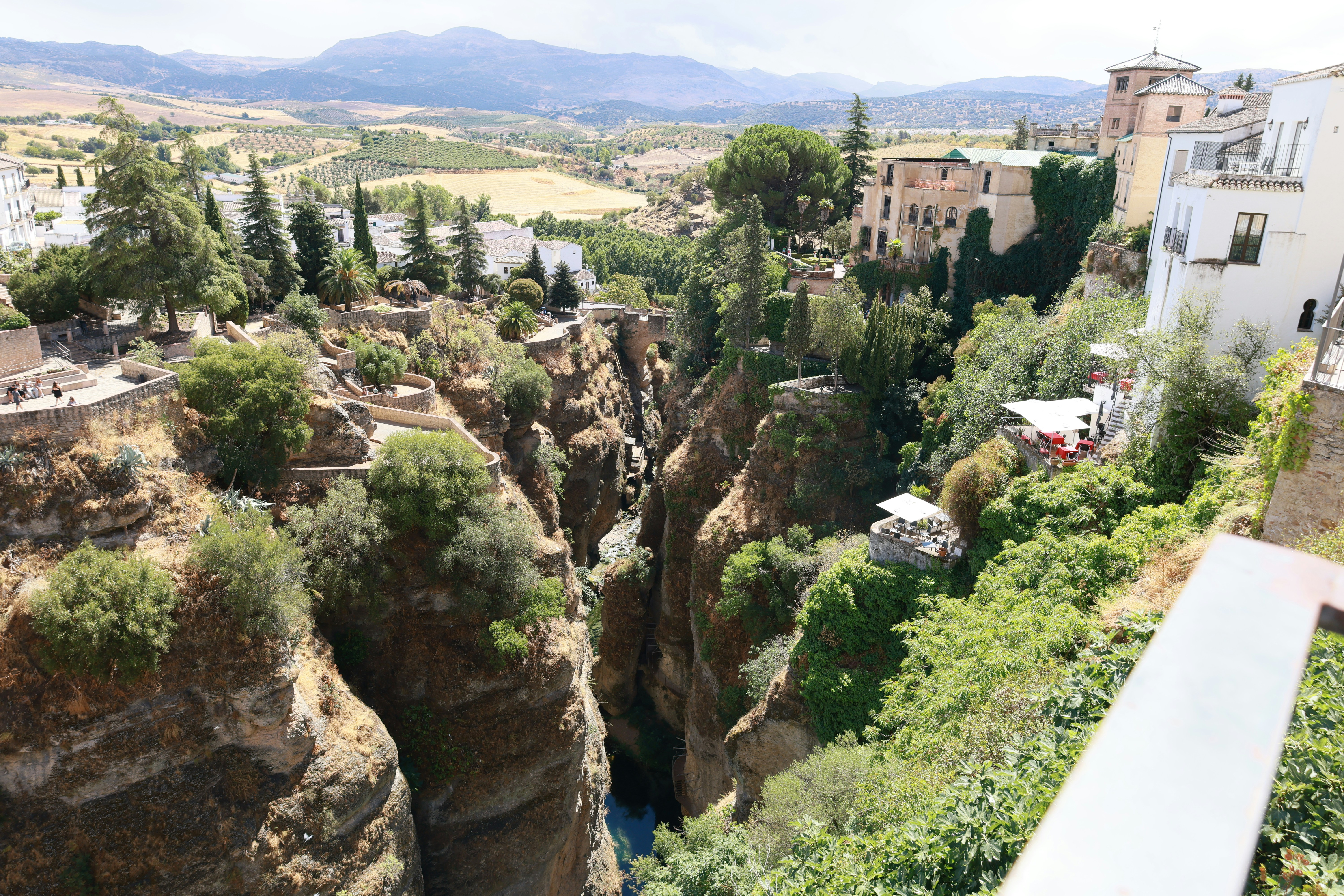 Villagescale Vistas: Canyon Walls and Terrace Townscape