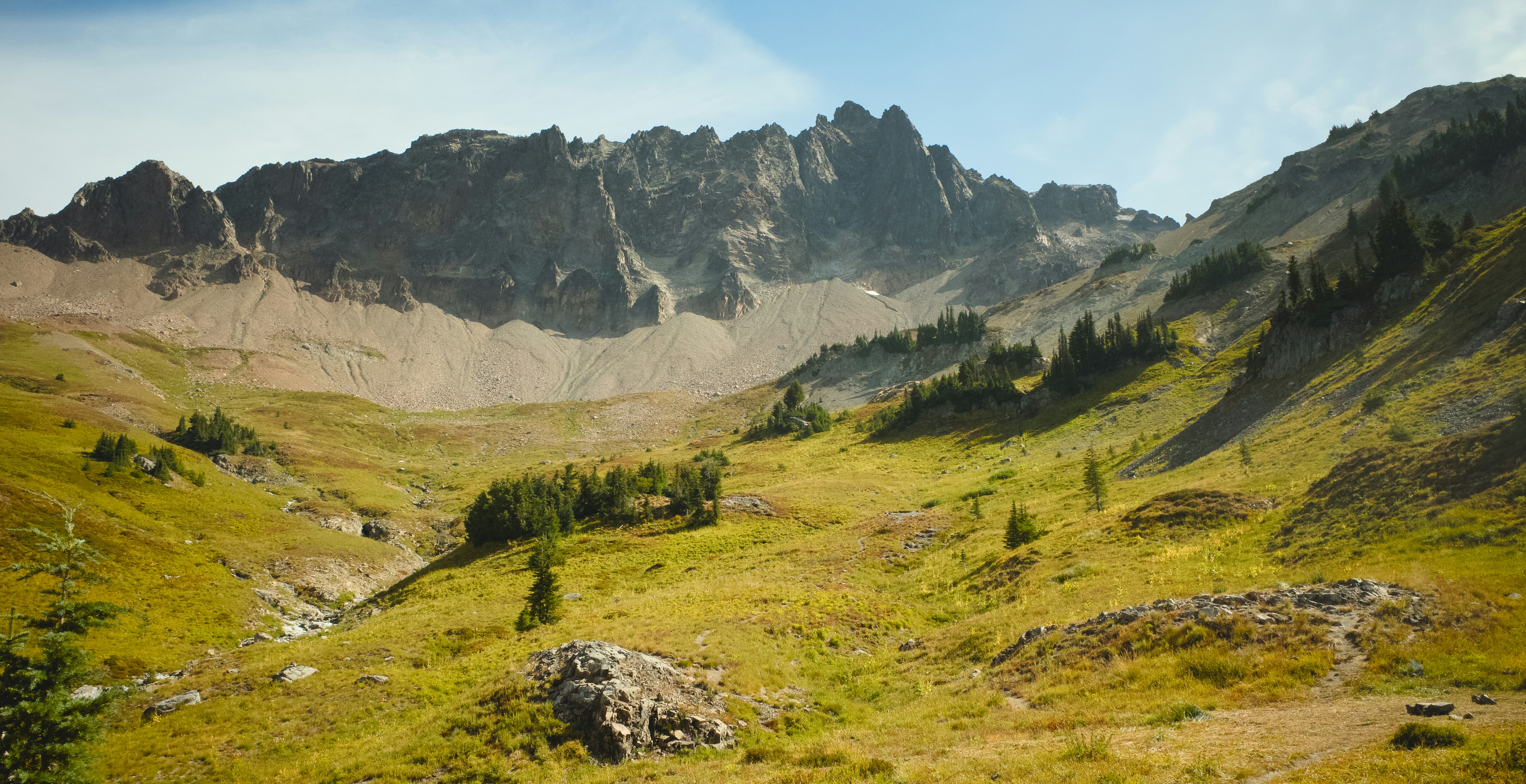 Ridgeline Reverie: A Golden Sonoran Valley under Alpine Heights