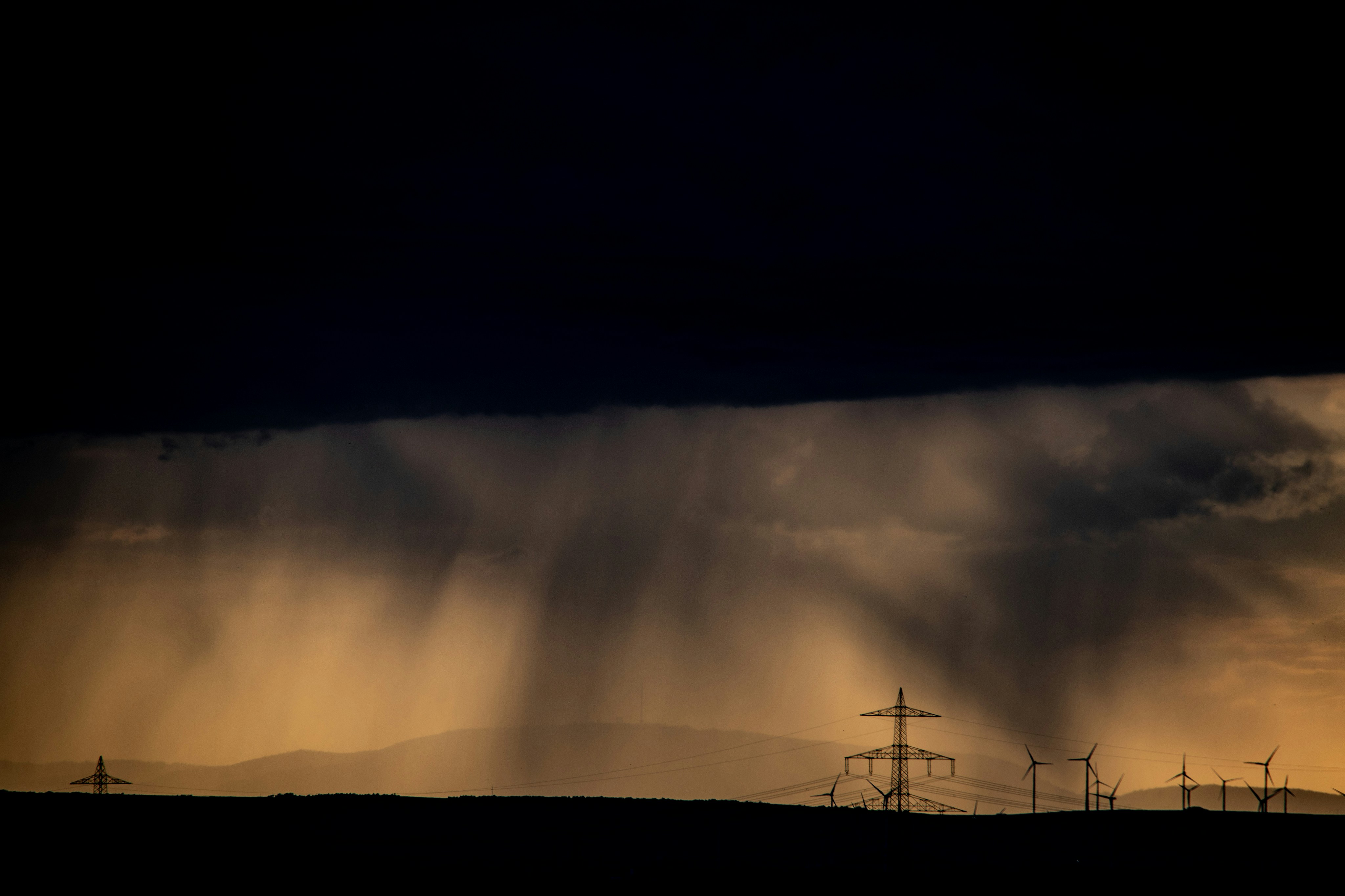 Sunset Silence Beneath Rain-Front Skies