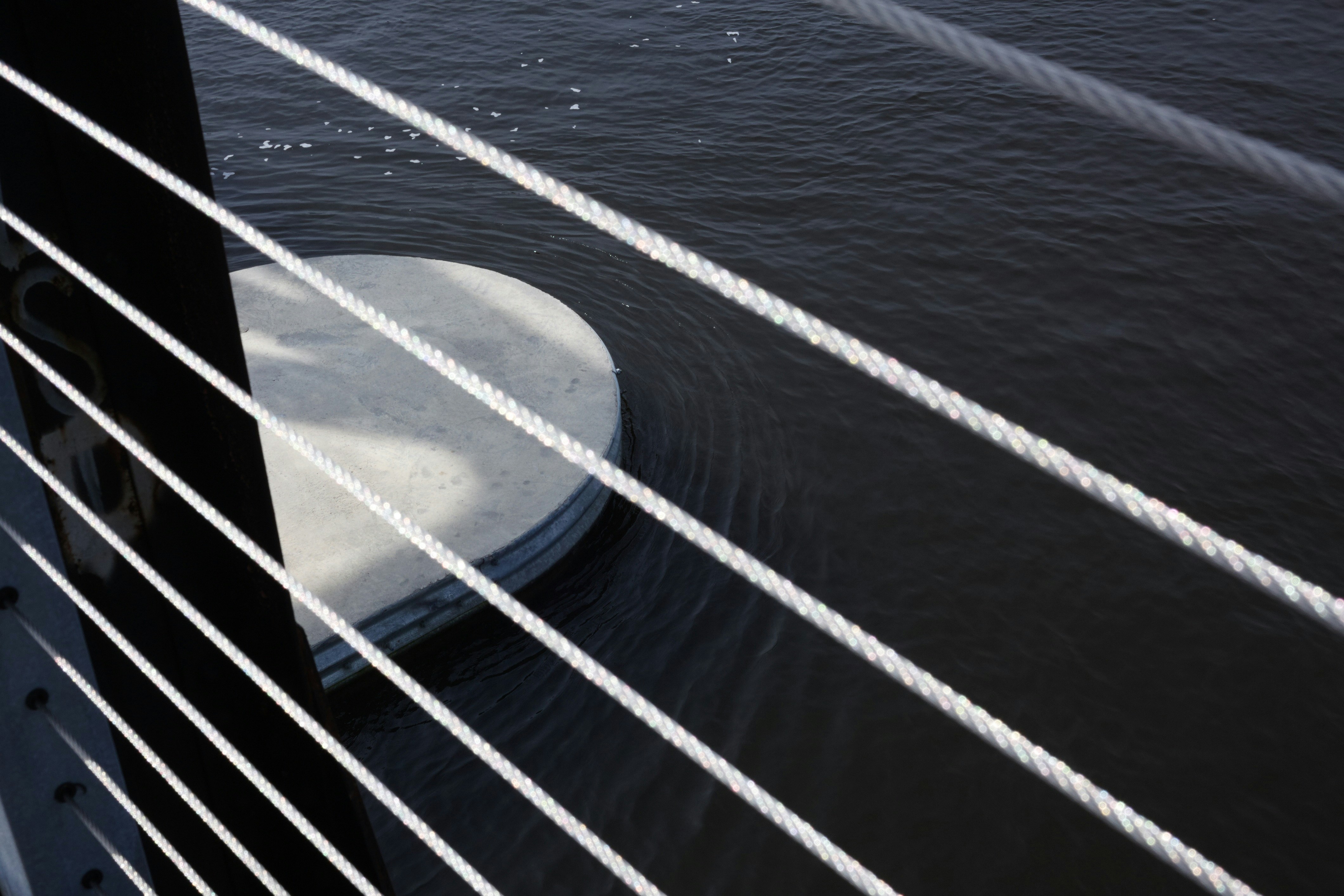Lines Across the Wake: A Deck Perspective by the Water