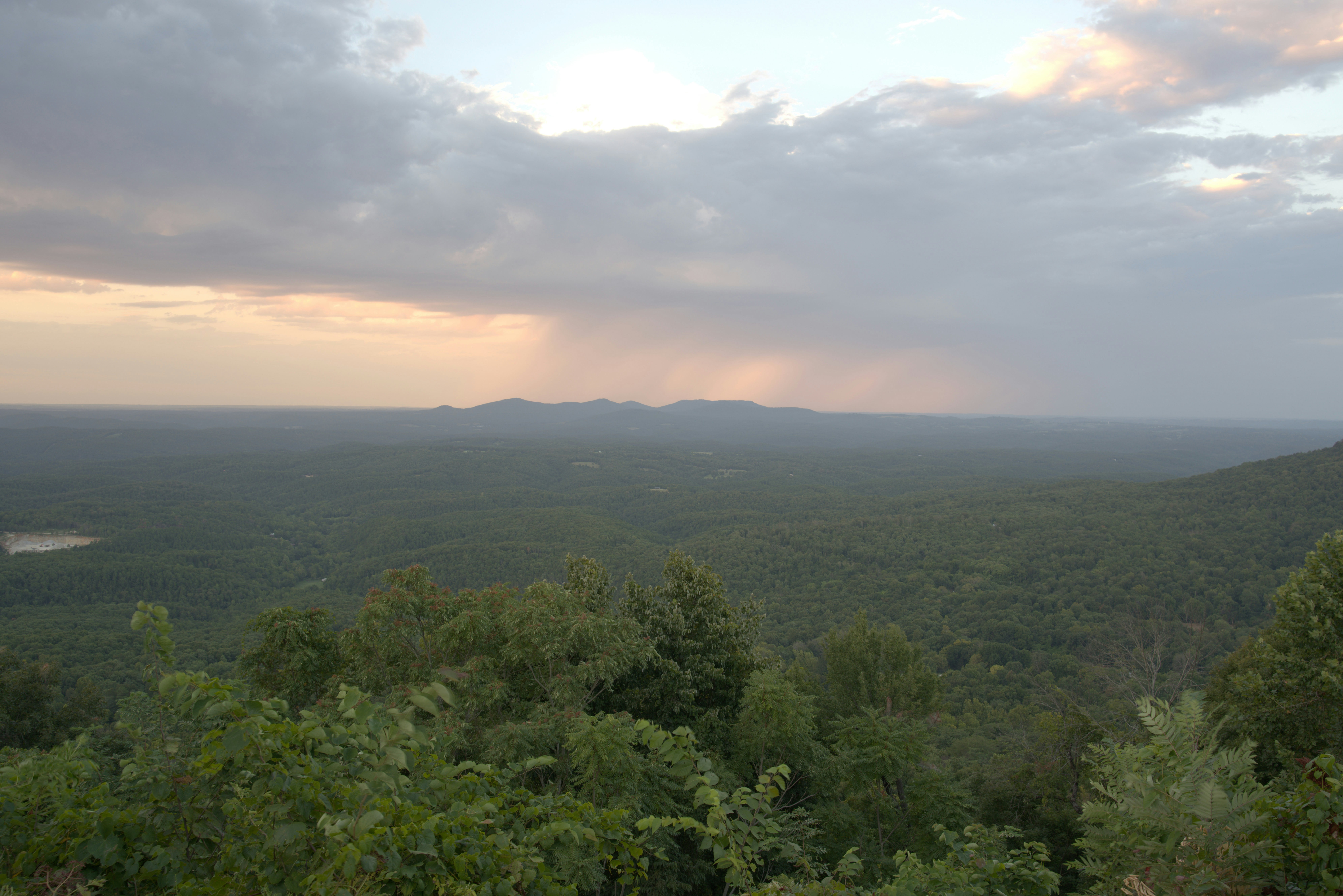 Misty Horizon Over Verdant Rolling Hills