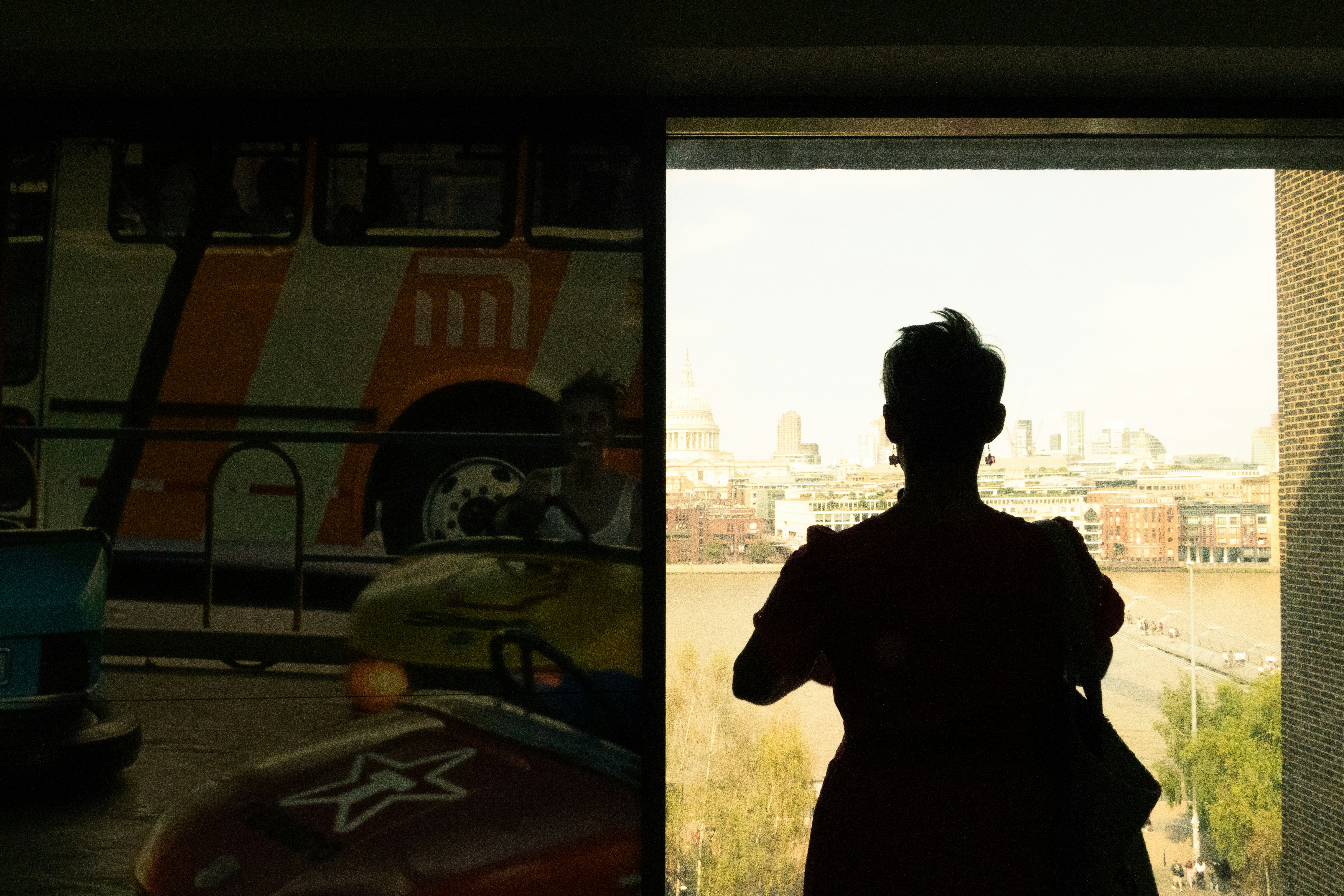 Silhouette at the Urban Window