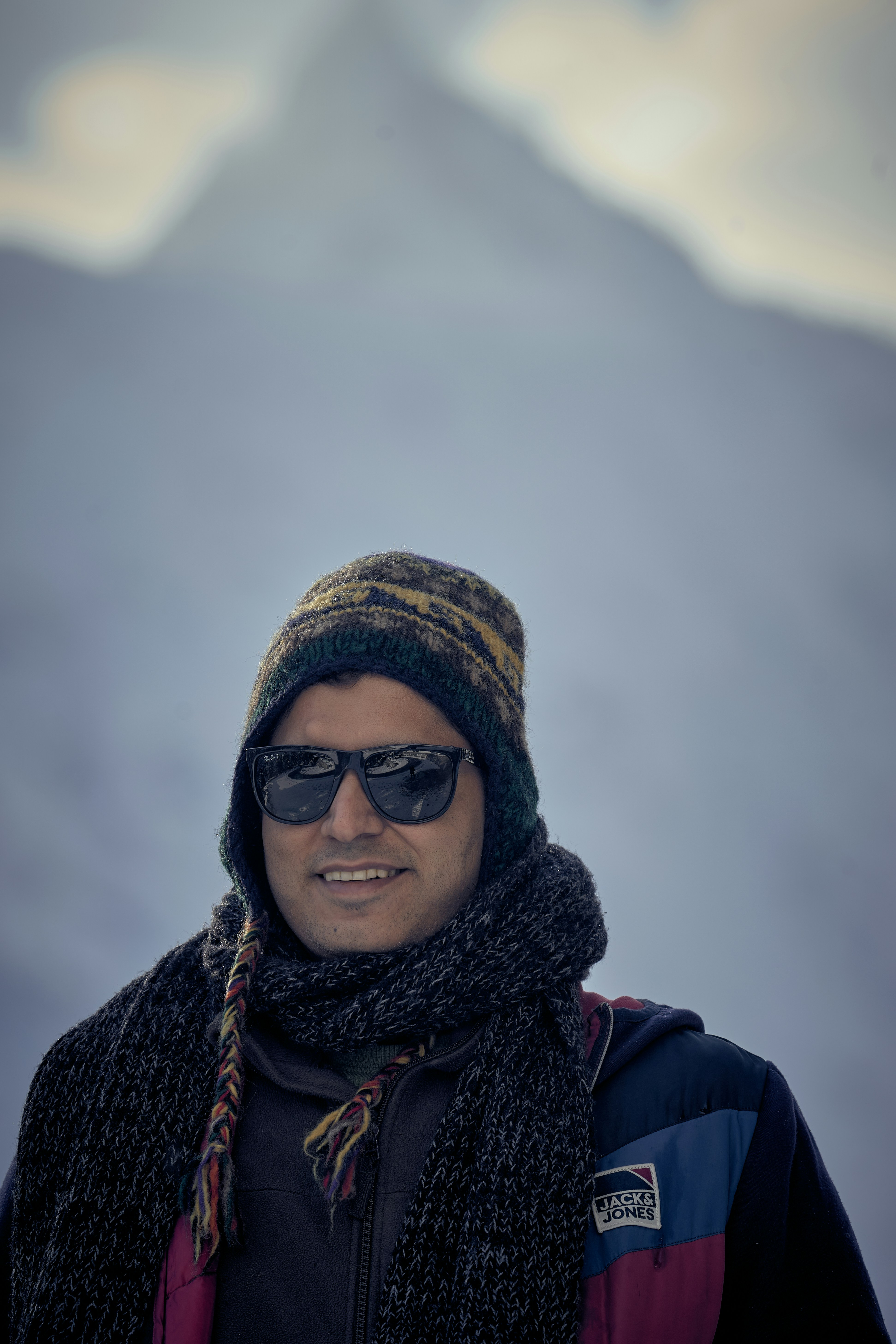Snowbound Stare: A Quiet Portrait in Alpine Blues