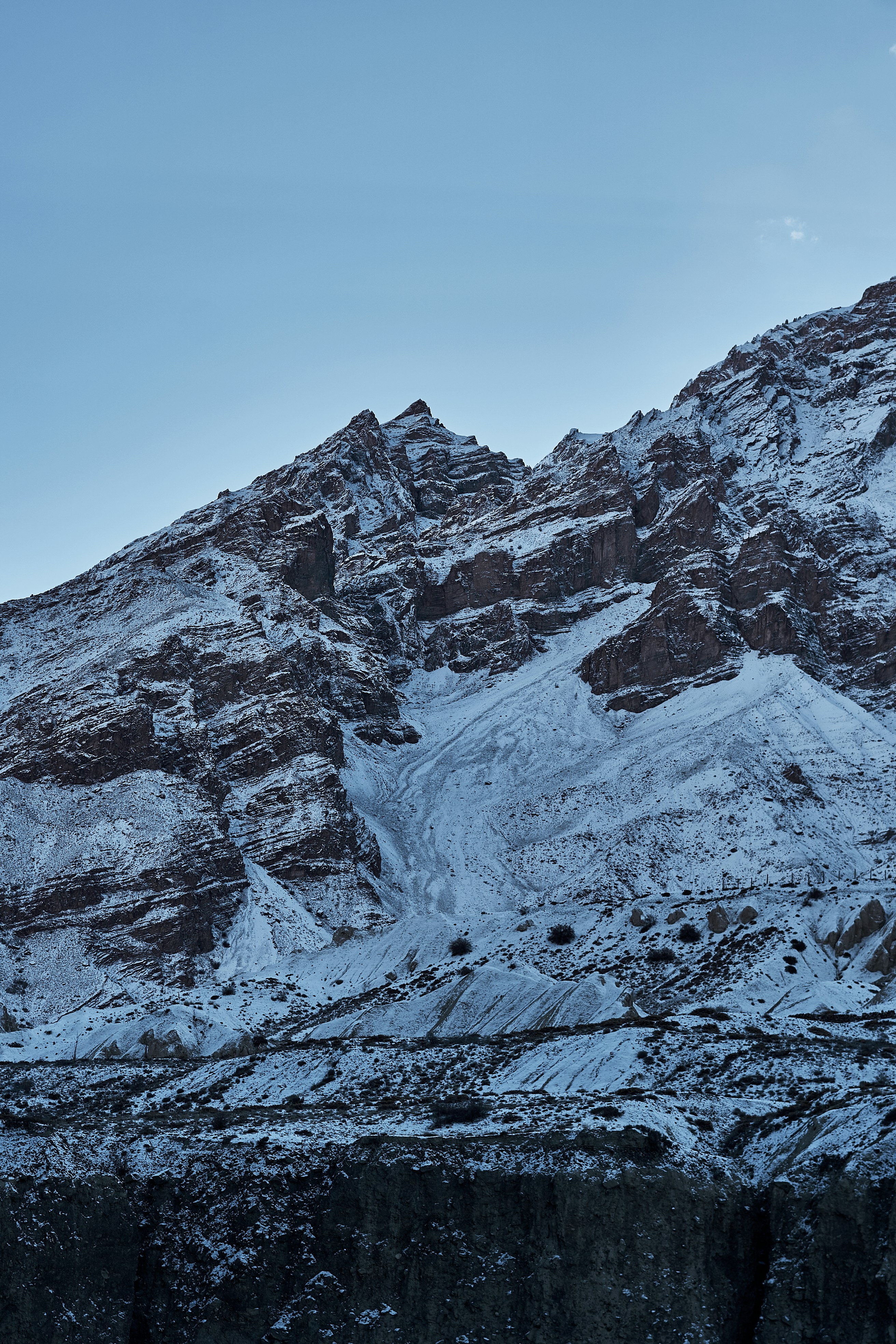The Peak Beneath a Clear Blue Gaze