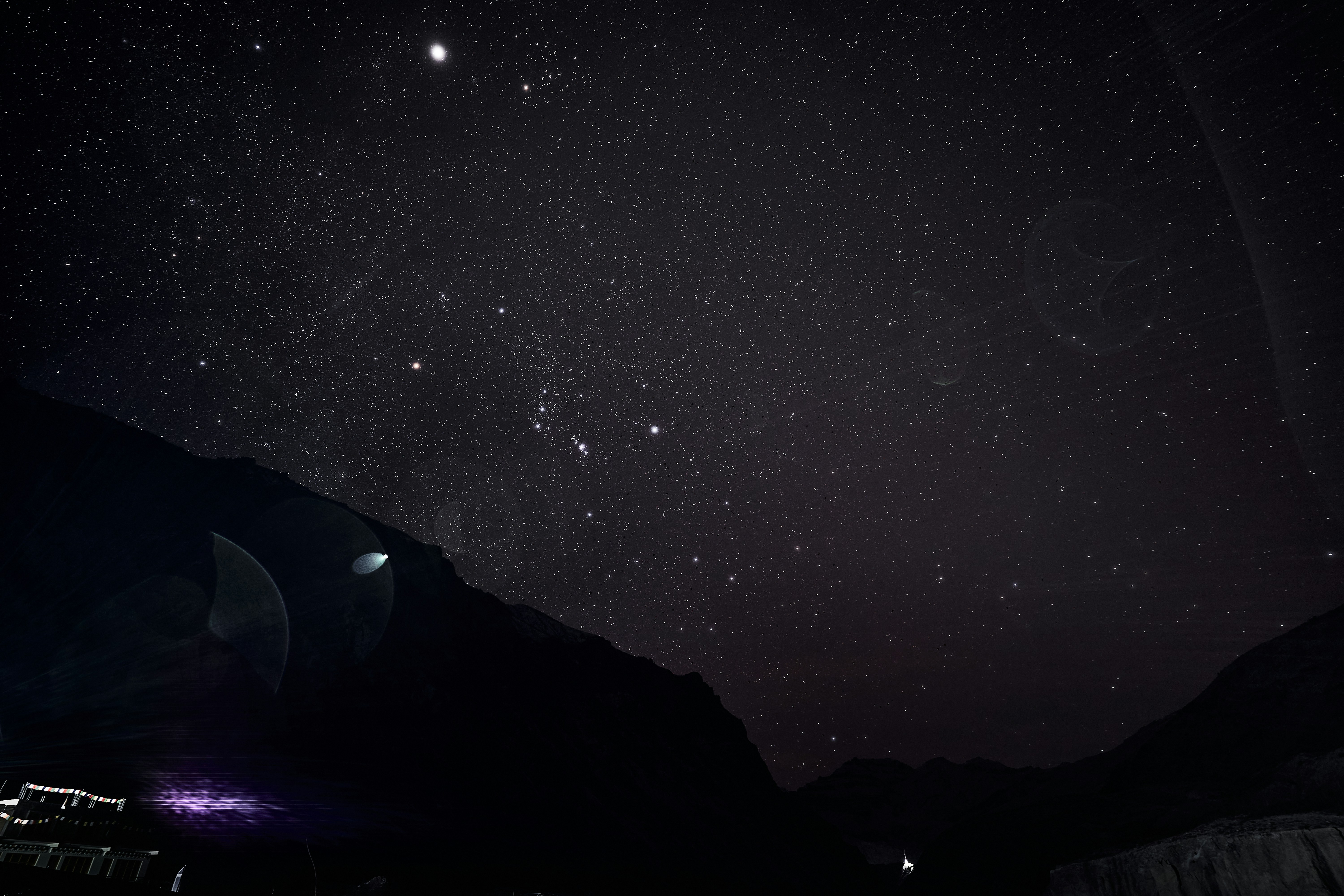Starlit Ridge: A Quiet Night Under a Velvet Sky