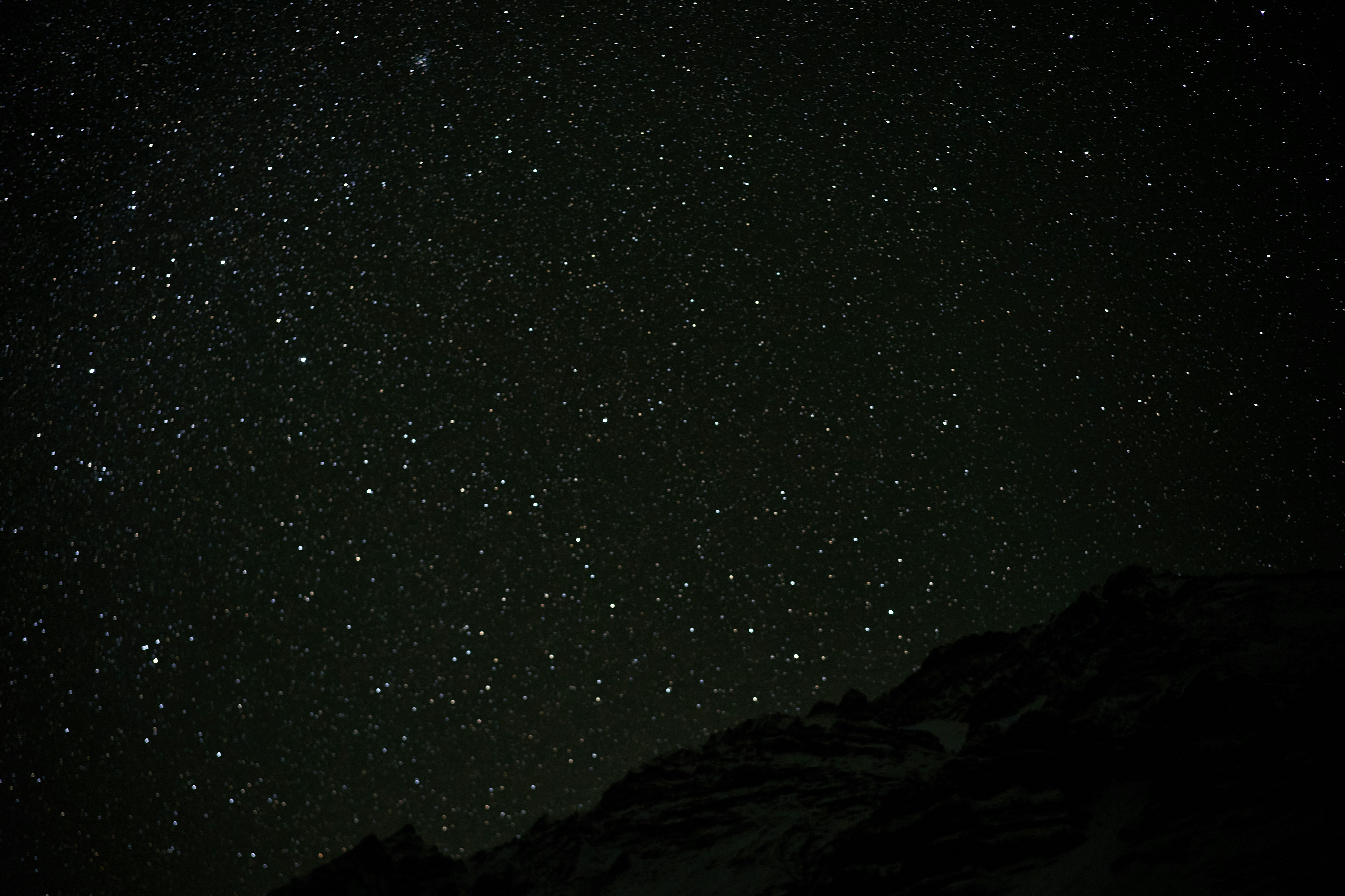 Night Sky over Quiet Ridge: A Starlit Silence