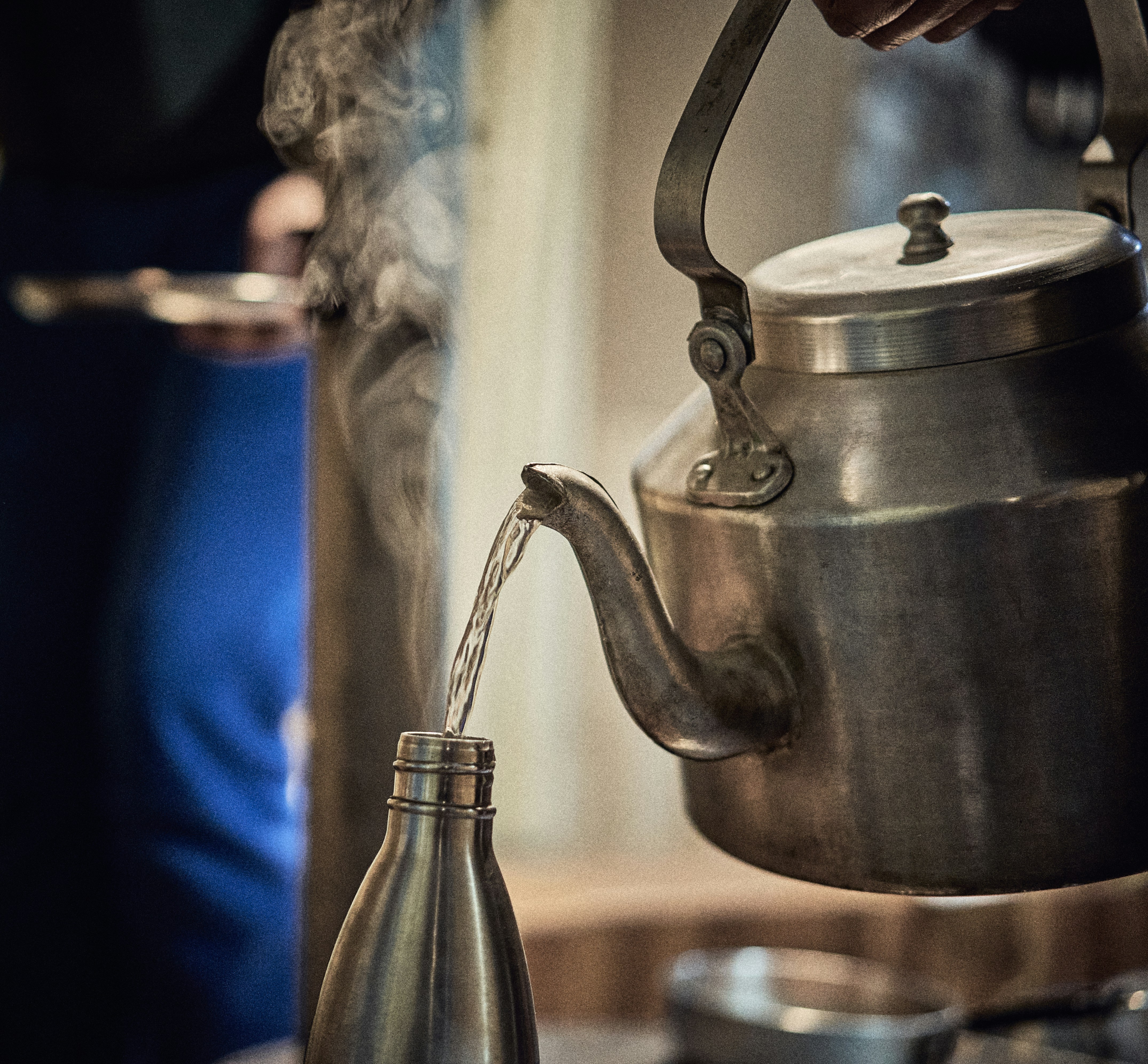 Steam Pour: A Quiet Moment with a Sturdy Teapot