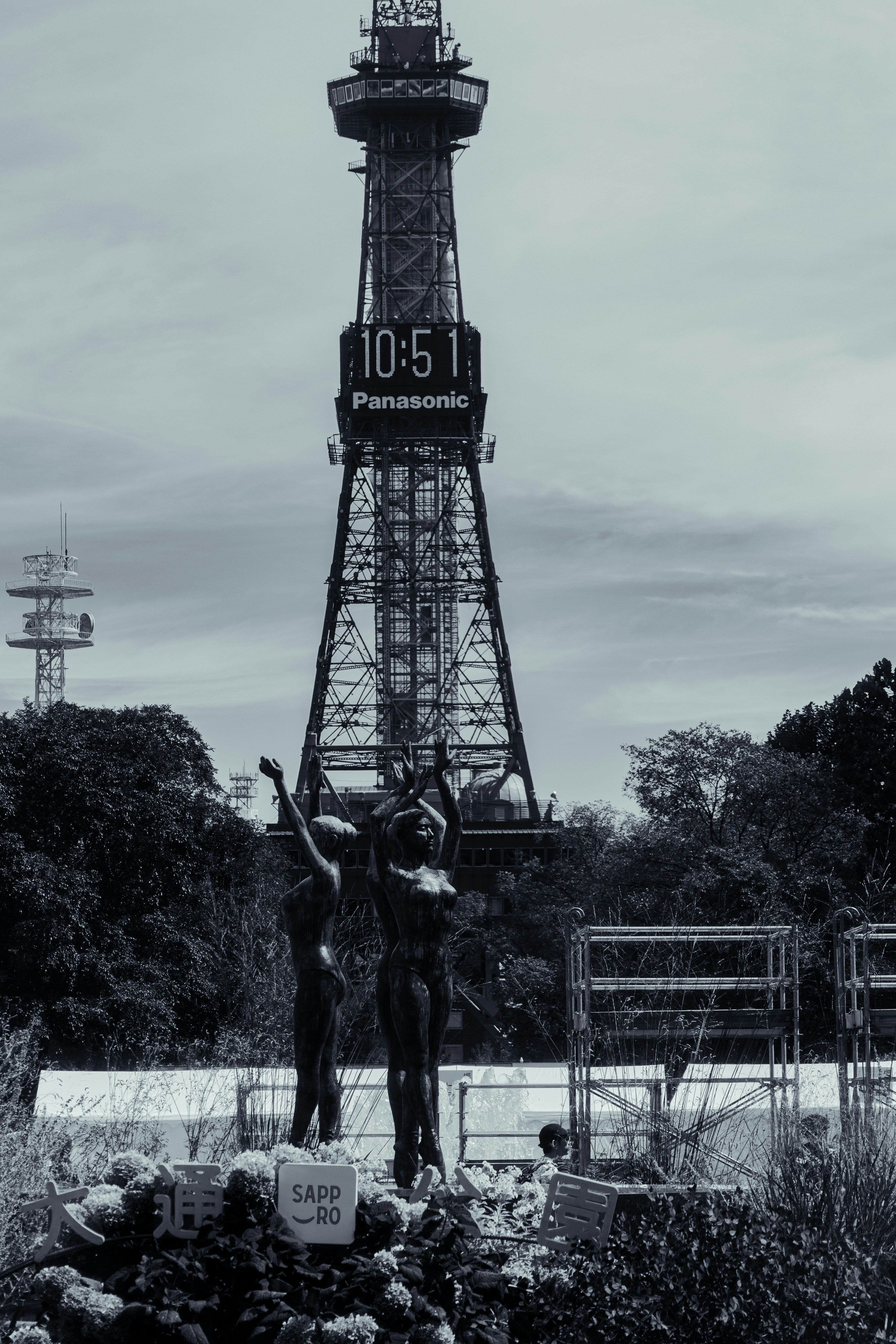 Clock Tower Reverie: Statues, Signals, and Skyline