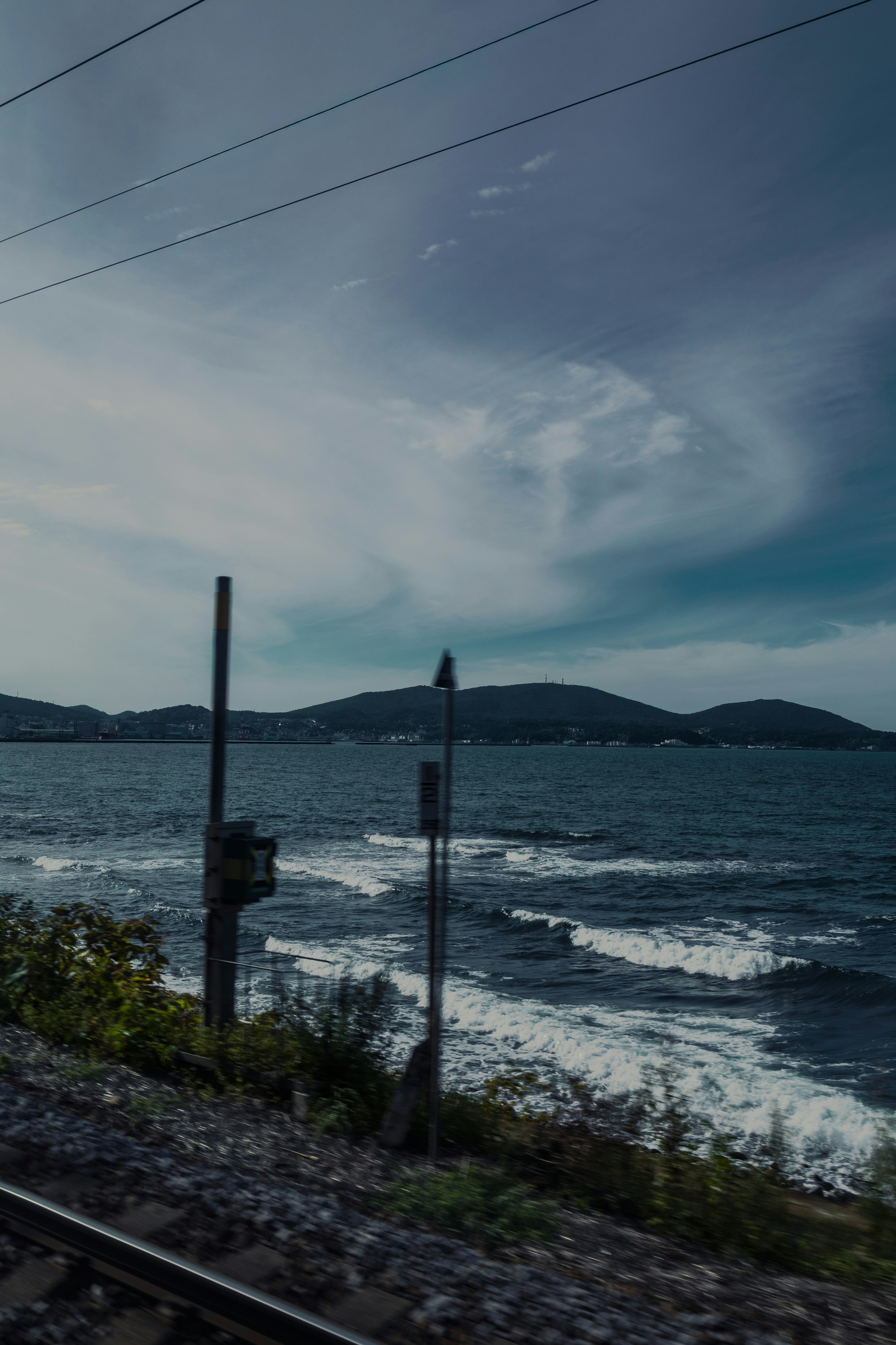 Railway Whisper over the Sea: Twilight Tracks by the Shore