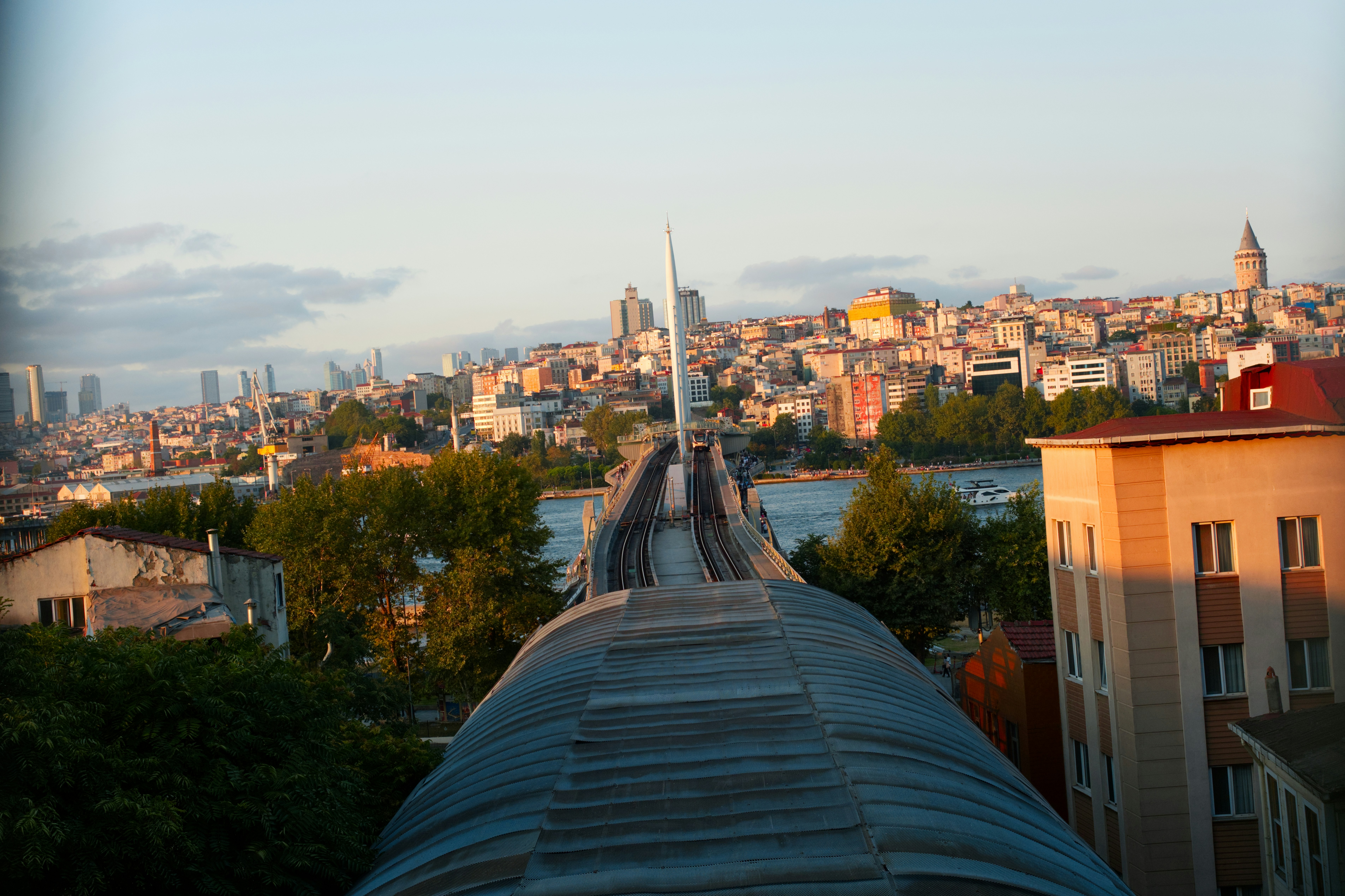 Railway Ridge: A Sunset Glide Through the City