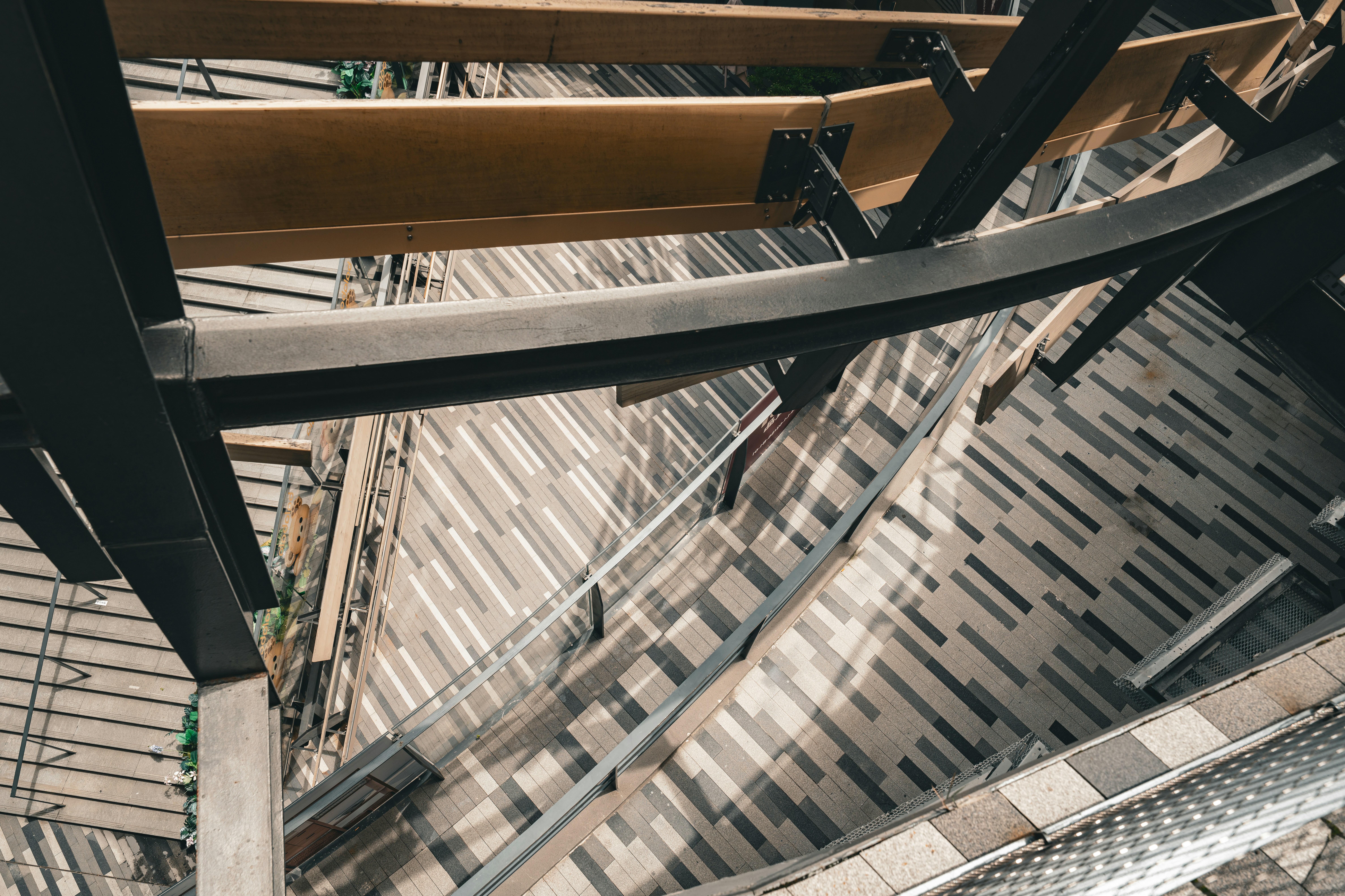 Architectural Ascent: A Vantage through the Glass and Steel