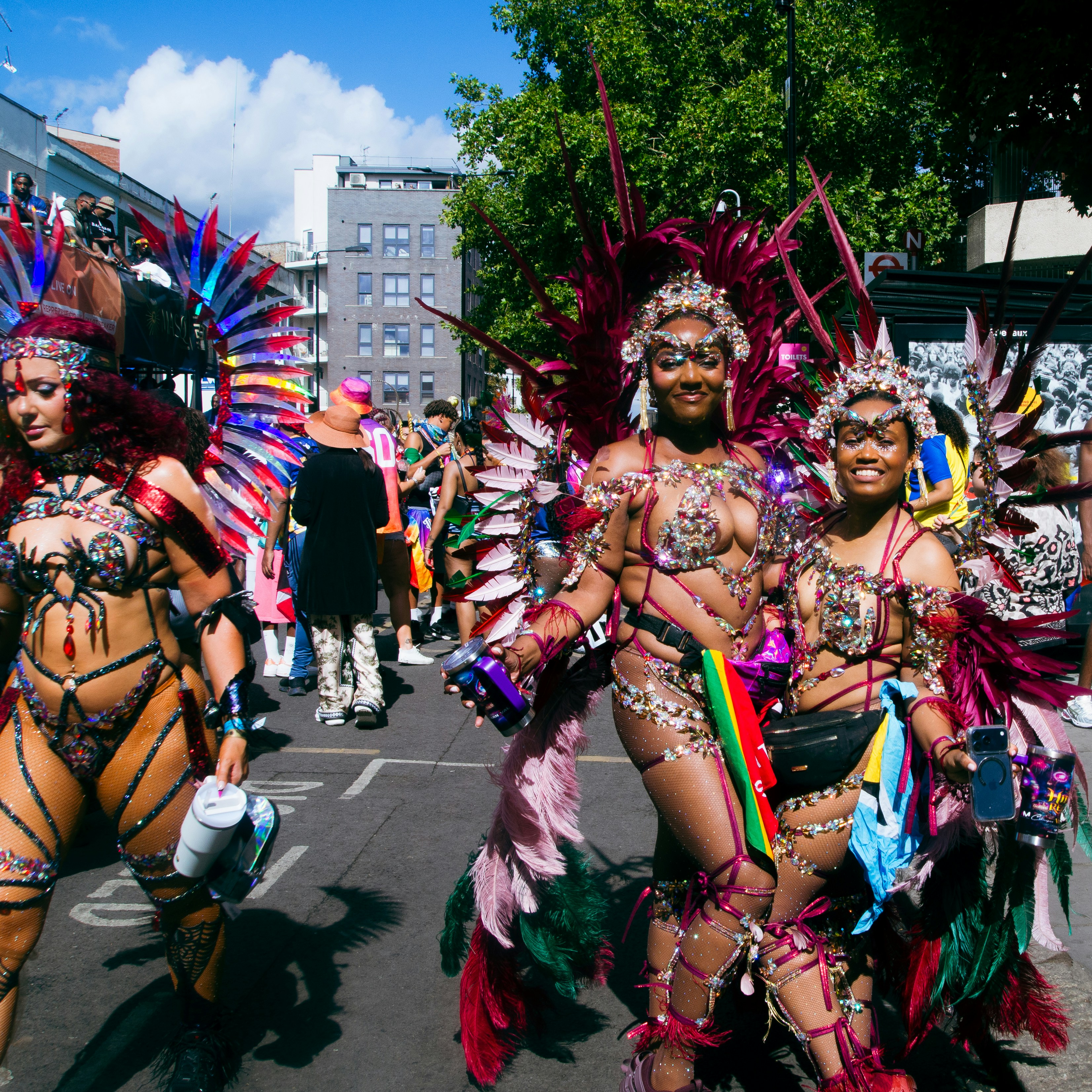 Carnival Queens in Glittering Parades