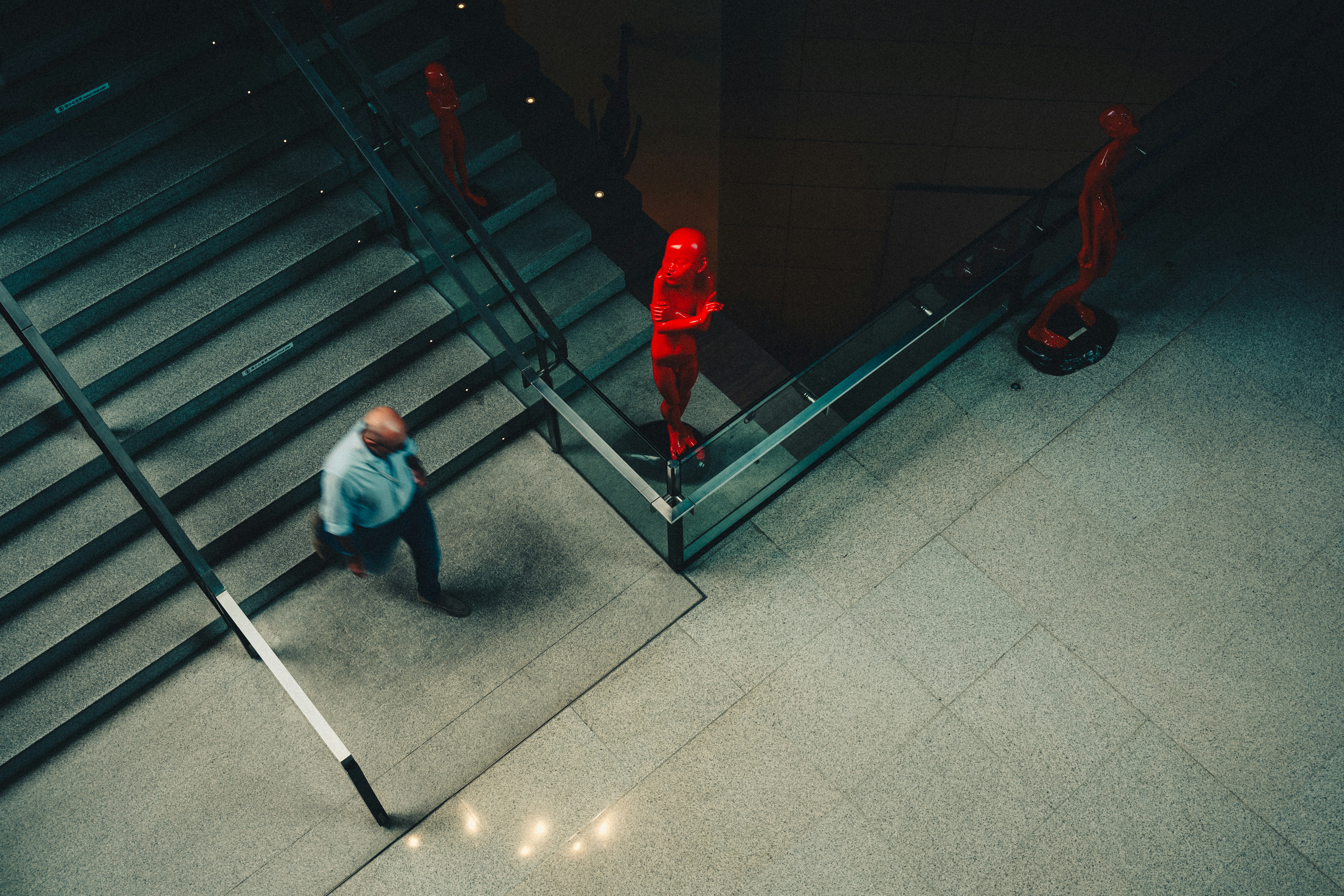 Motion through the Atrium: A Moment on the Escalator