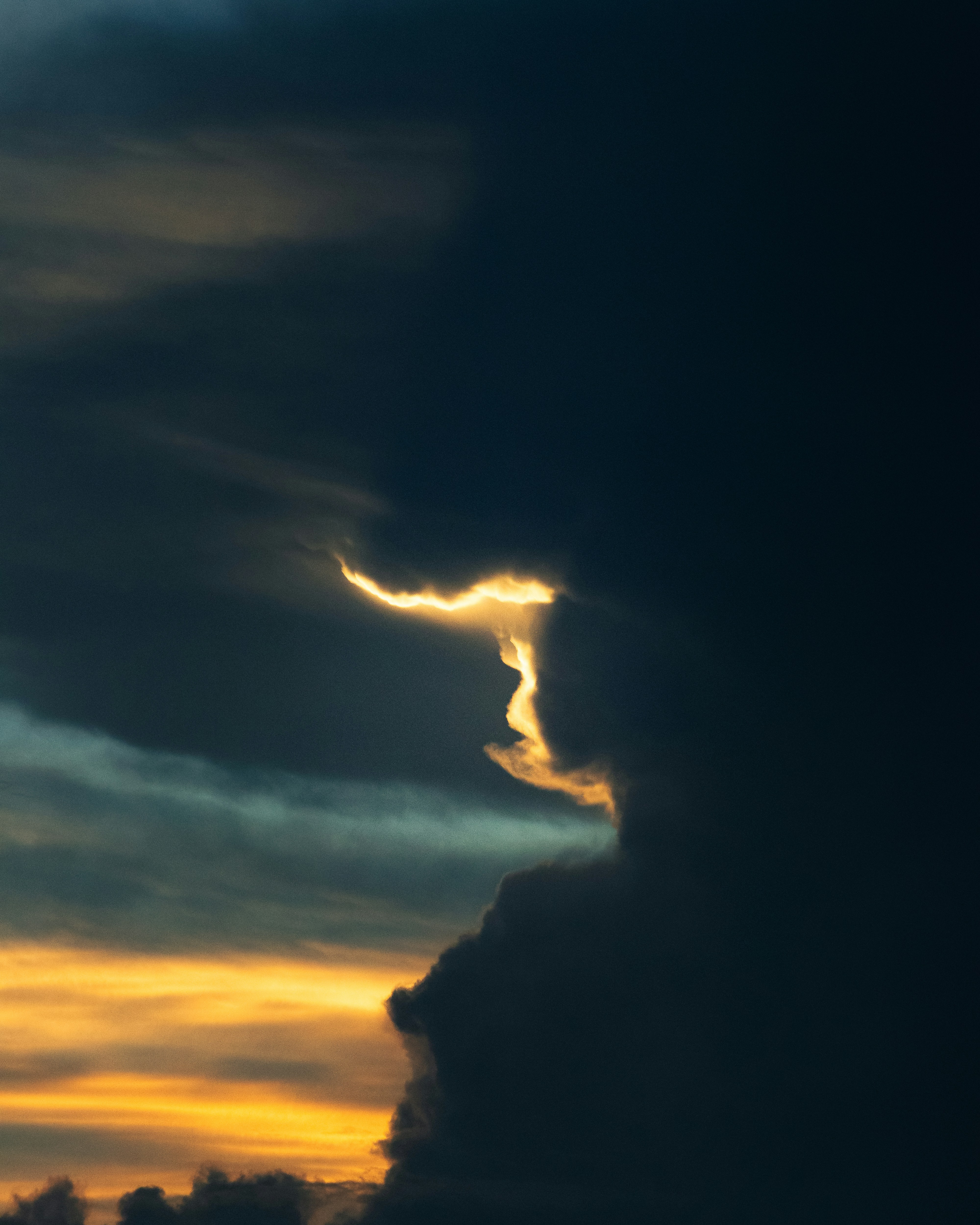 Edge of Light: A Sunlit Gap in the Storm