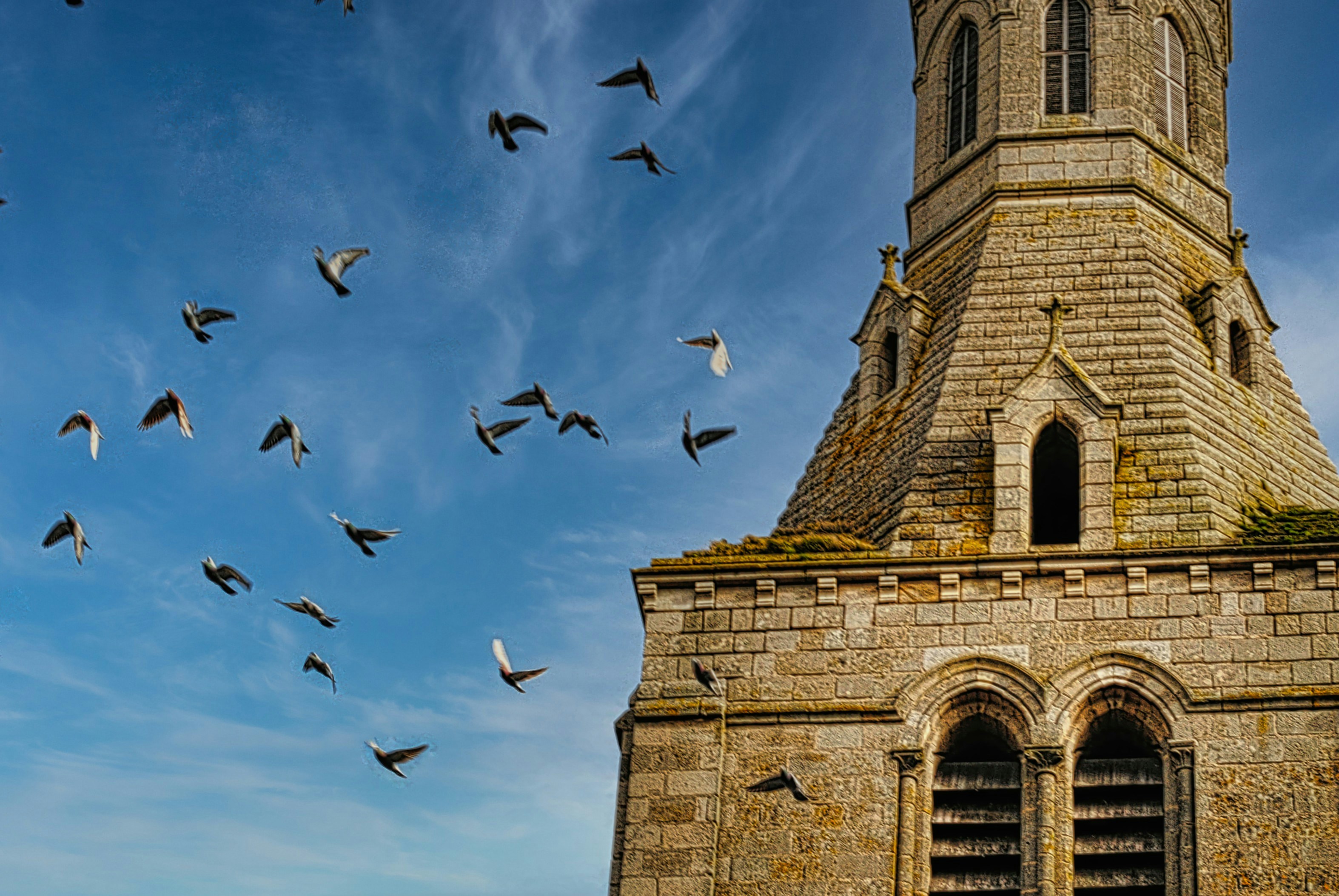 Towering Stone: A Skyward Chorus Beside the Bell Turret
