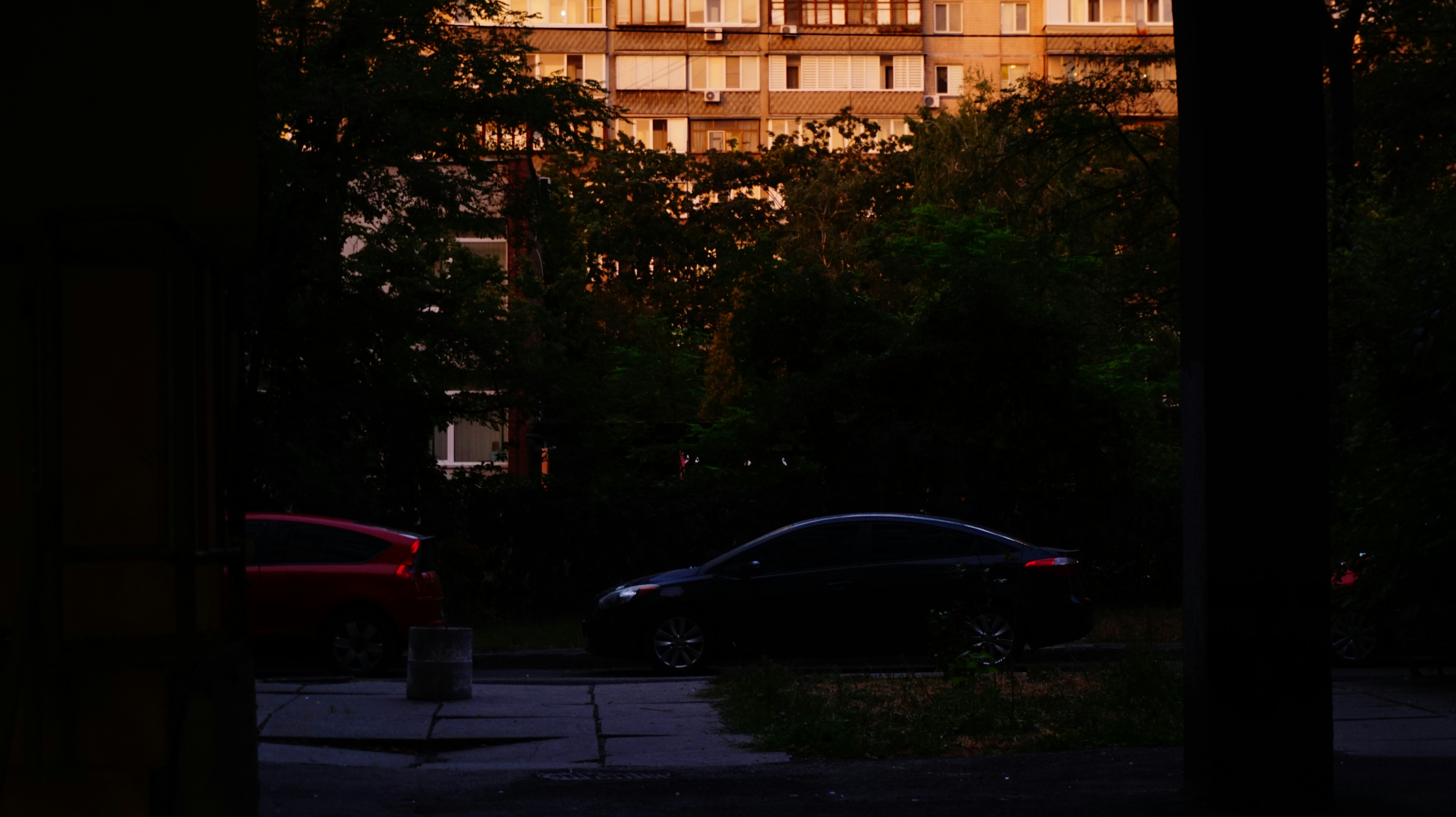 Hushed City Cars at Dusk