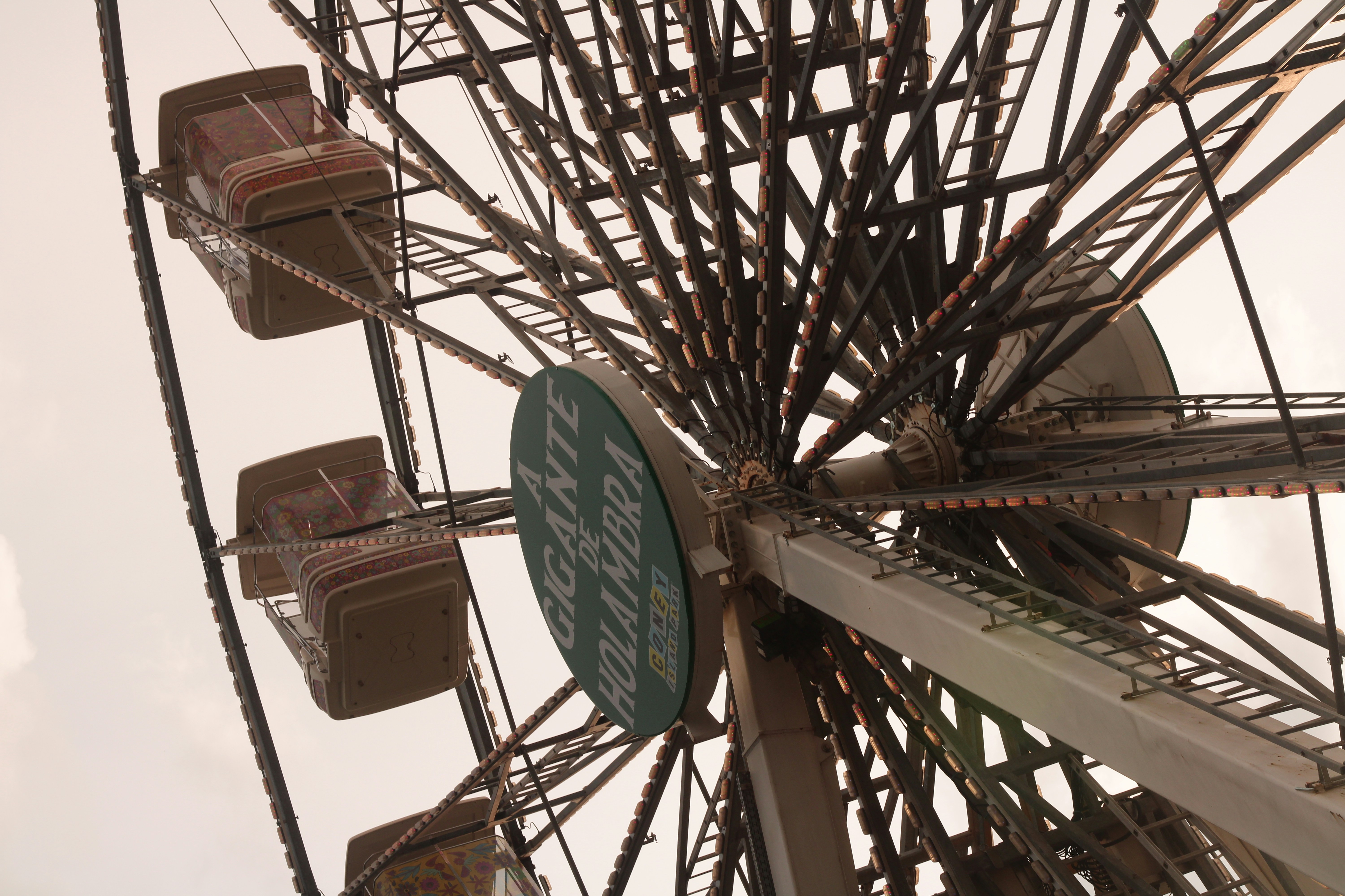 Ferris Wheel Under a pale dusk Sky