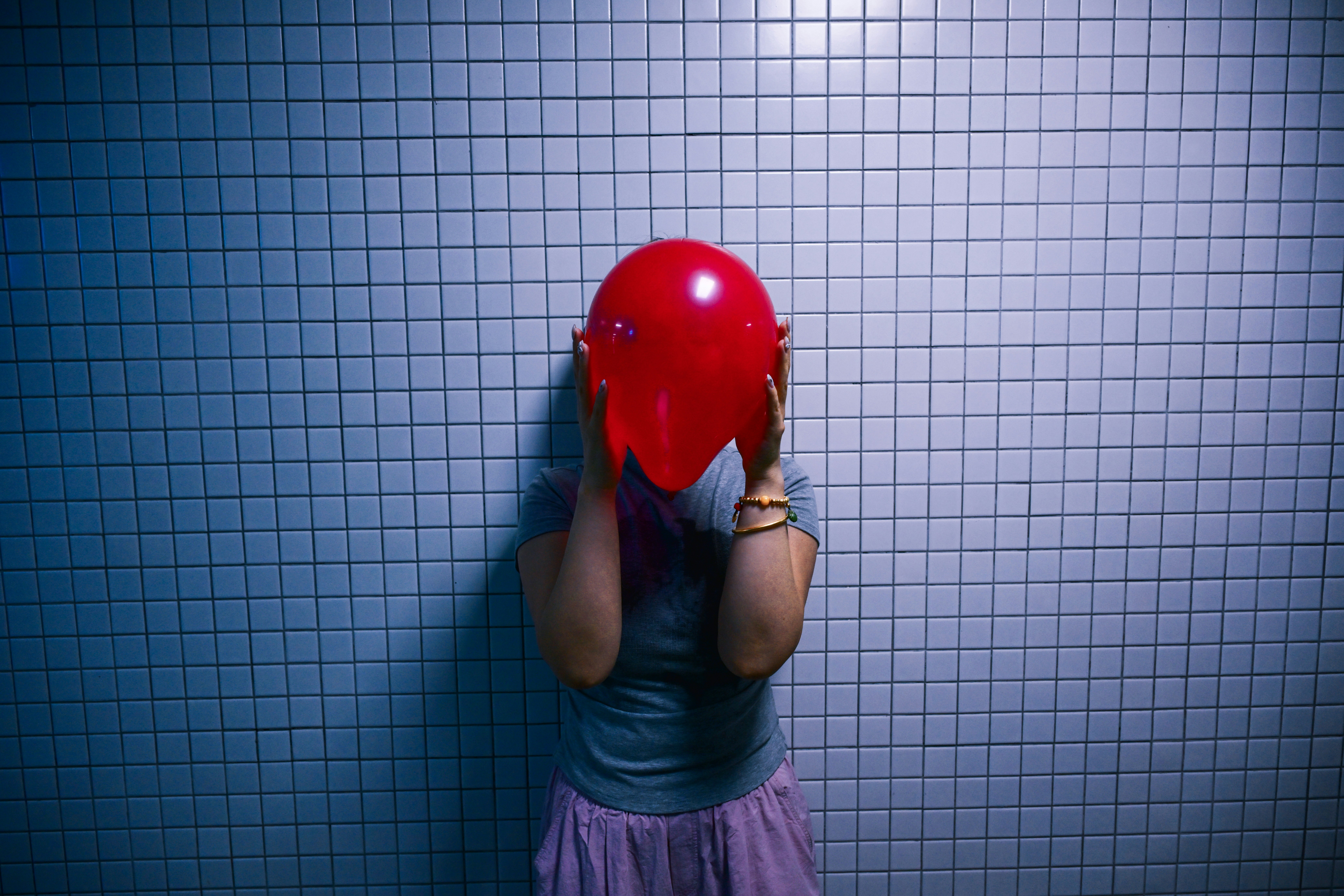 Red Balloon, Blue Tiles: A Portrait in Quiet Play