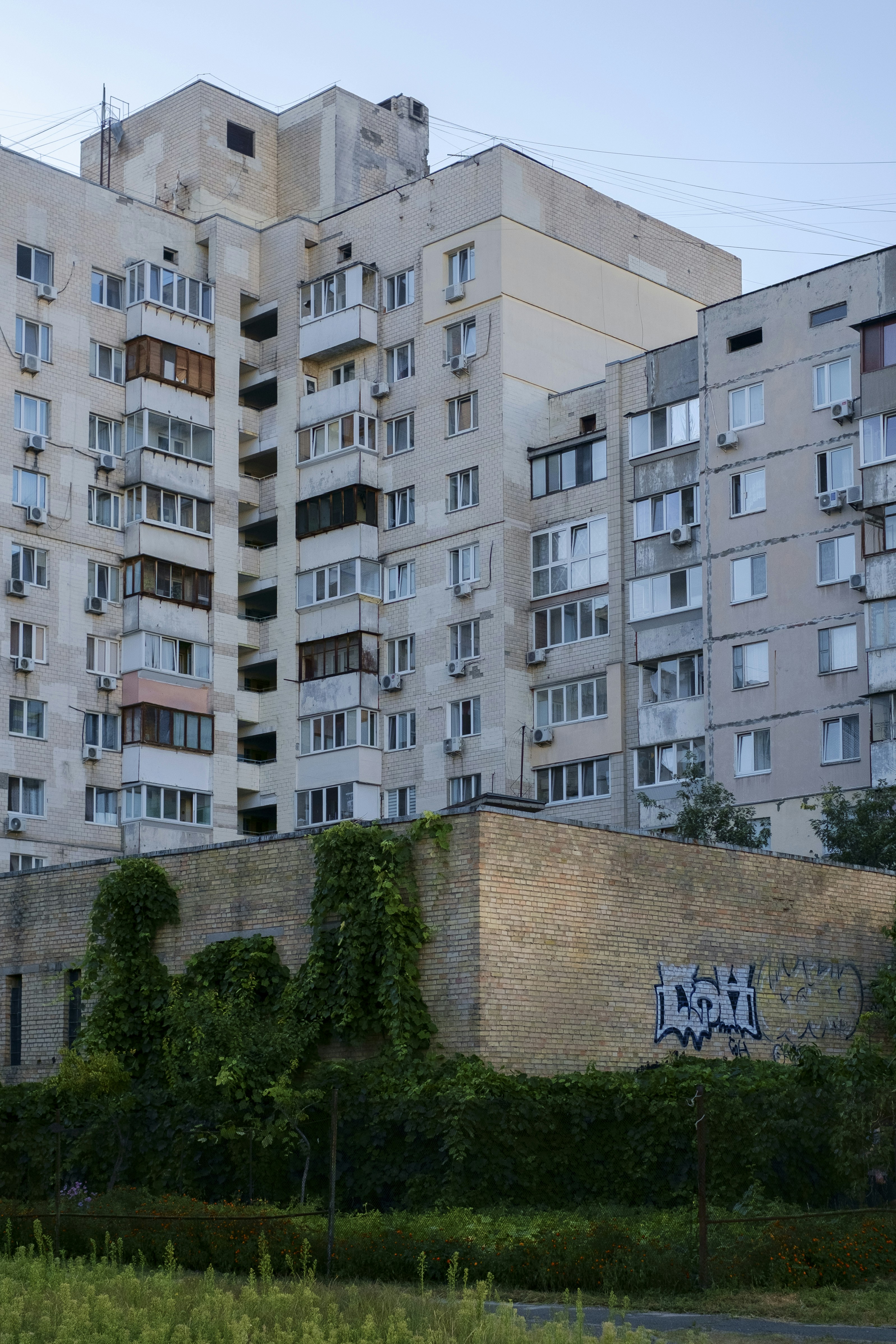 Urban Towers with Verdant Base