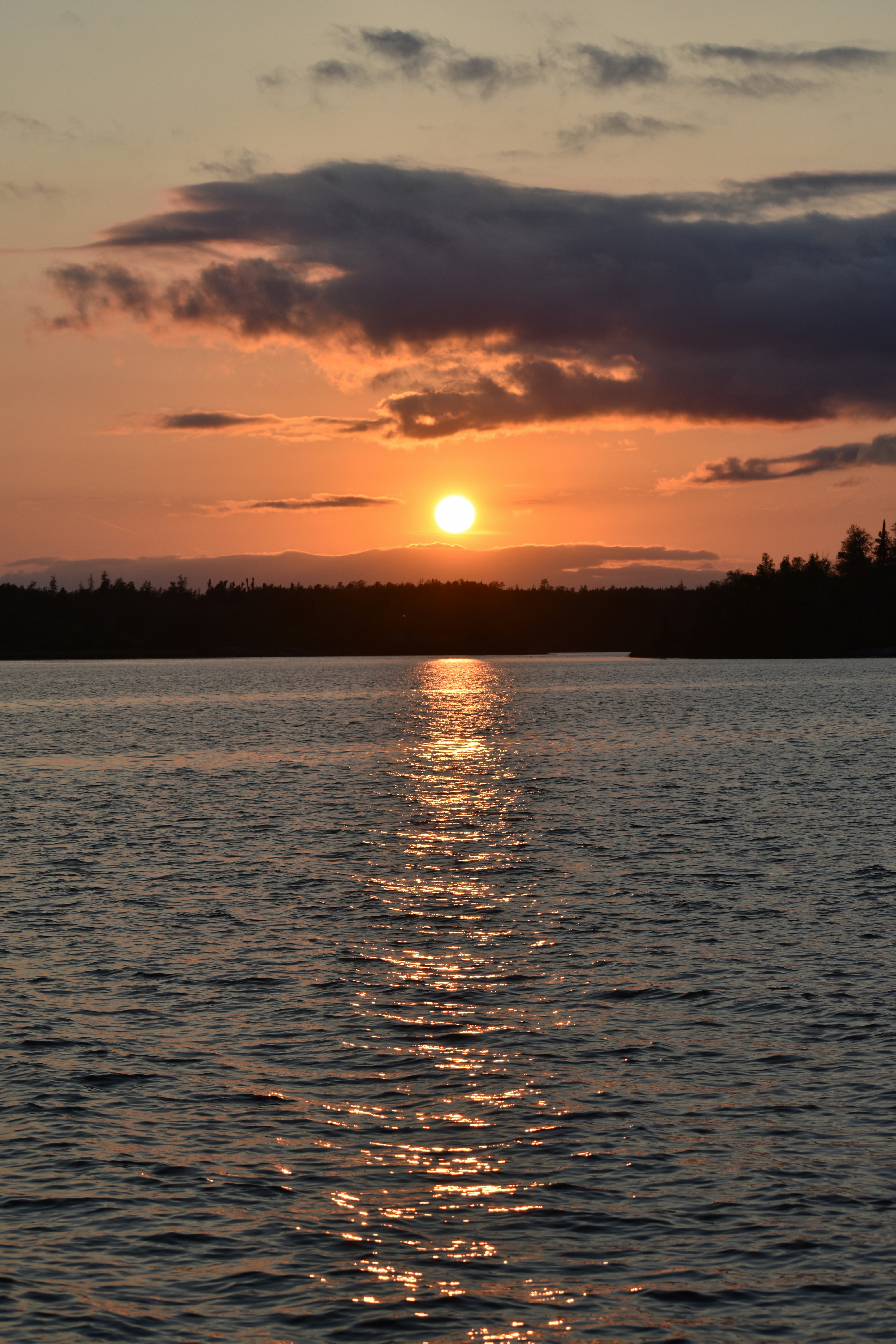 Echoes of Sunset on a Quiet Lake