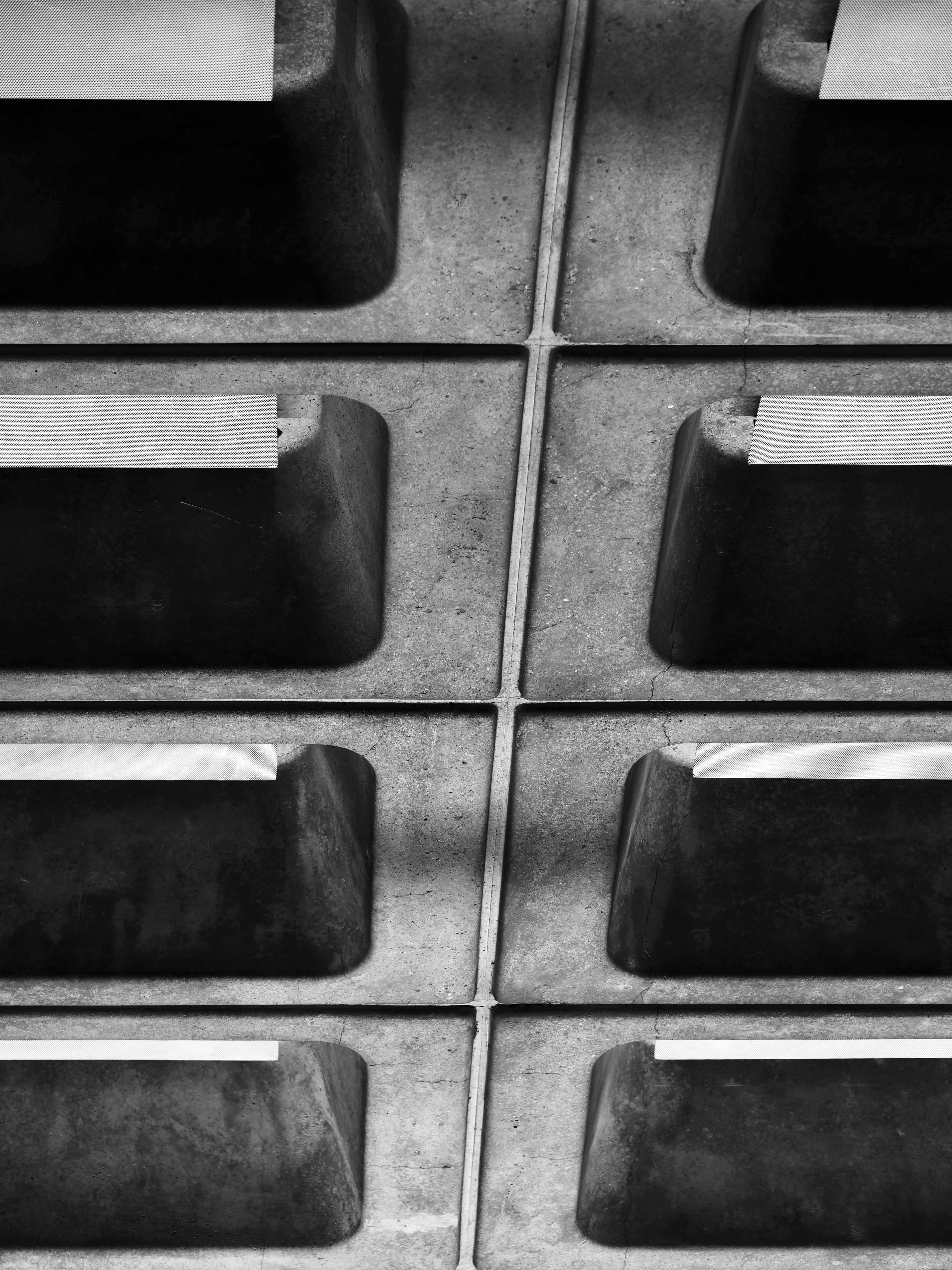 Converging Grids: A Monochrome Tactile of Metal Slots