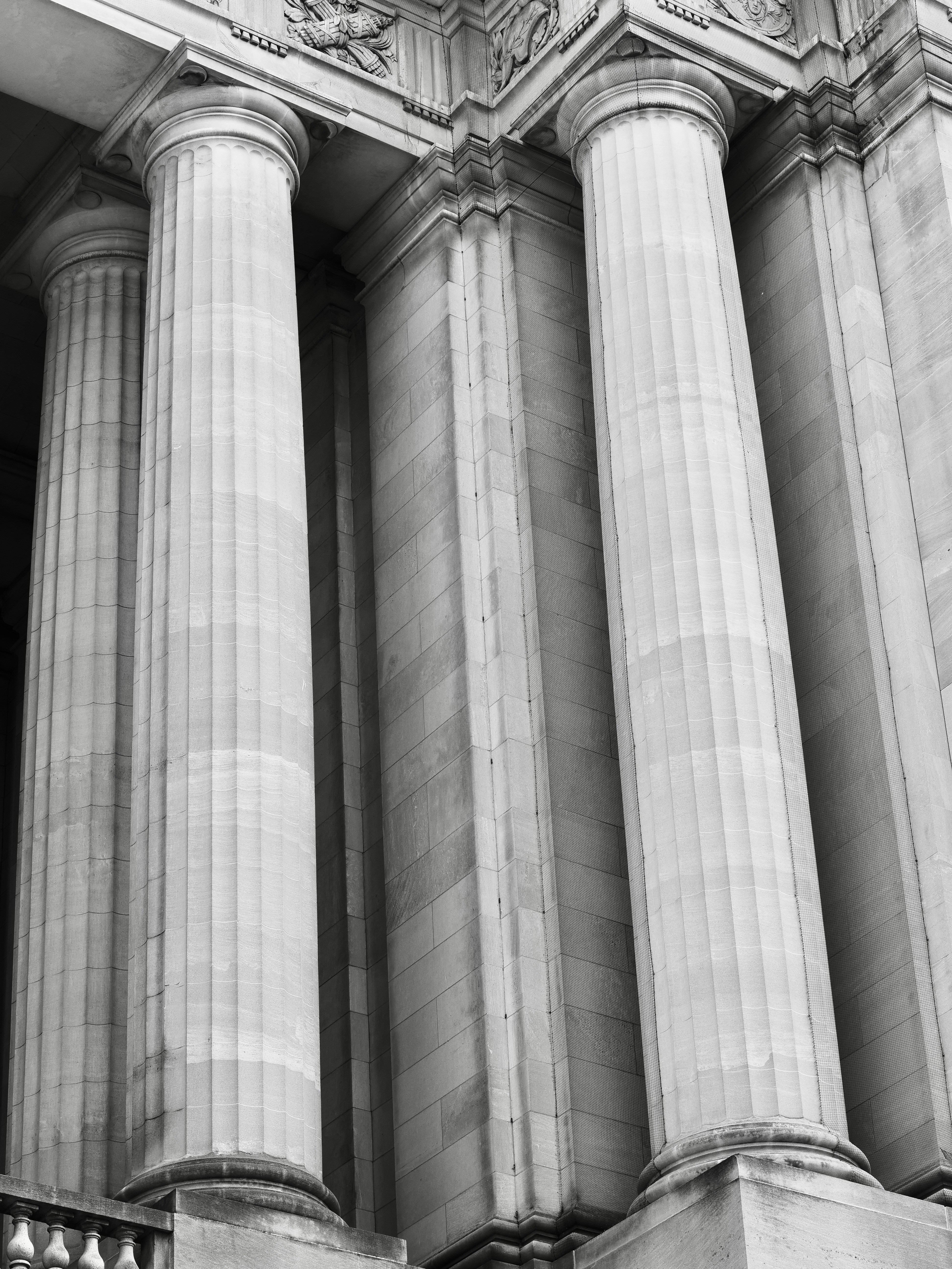 Granite Pillars: A Quiet Portrait of Monumental Columns