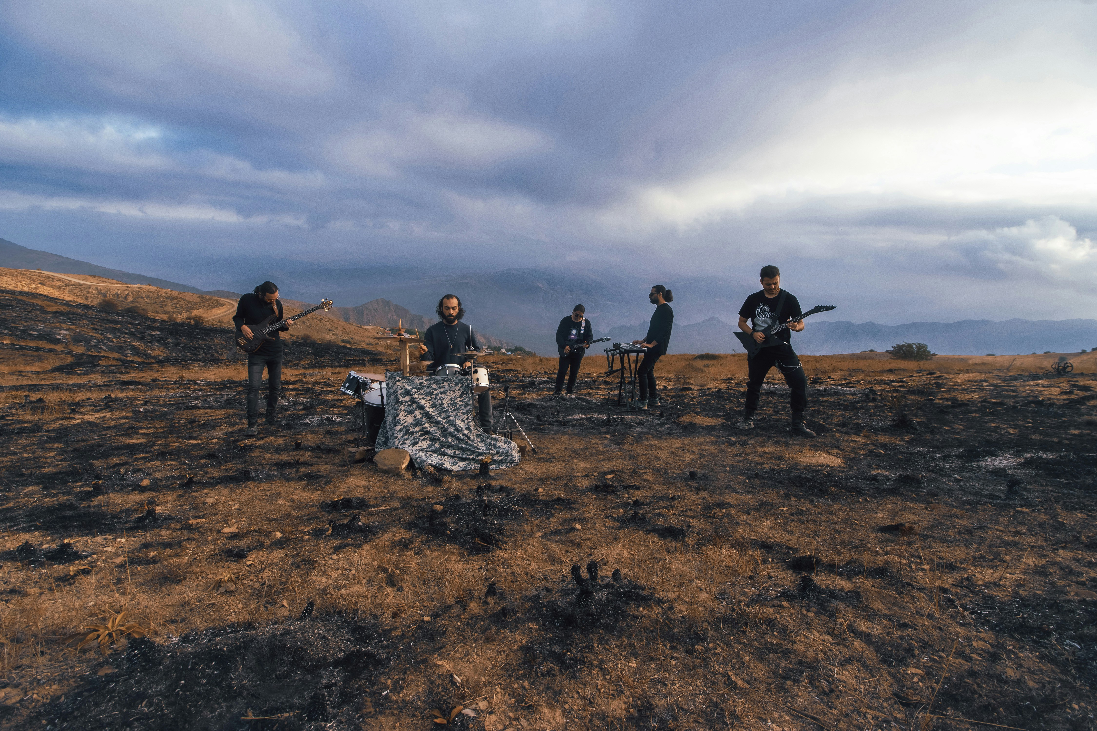 Desert Groove: A Band Plays Against a Distant Horizon