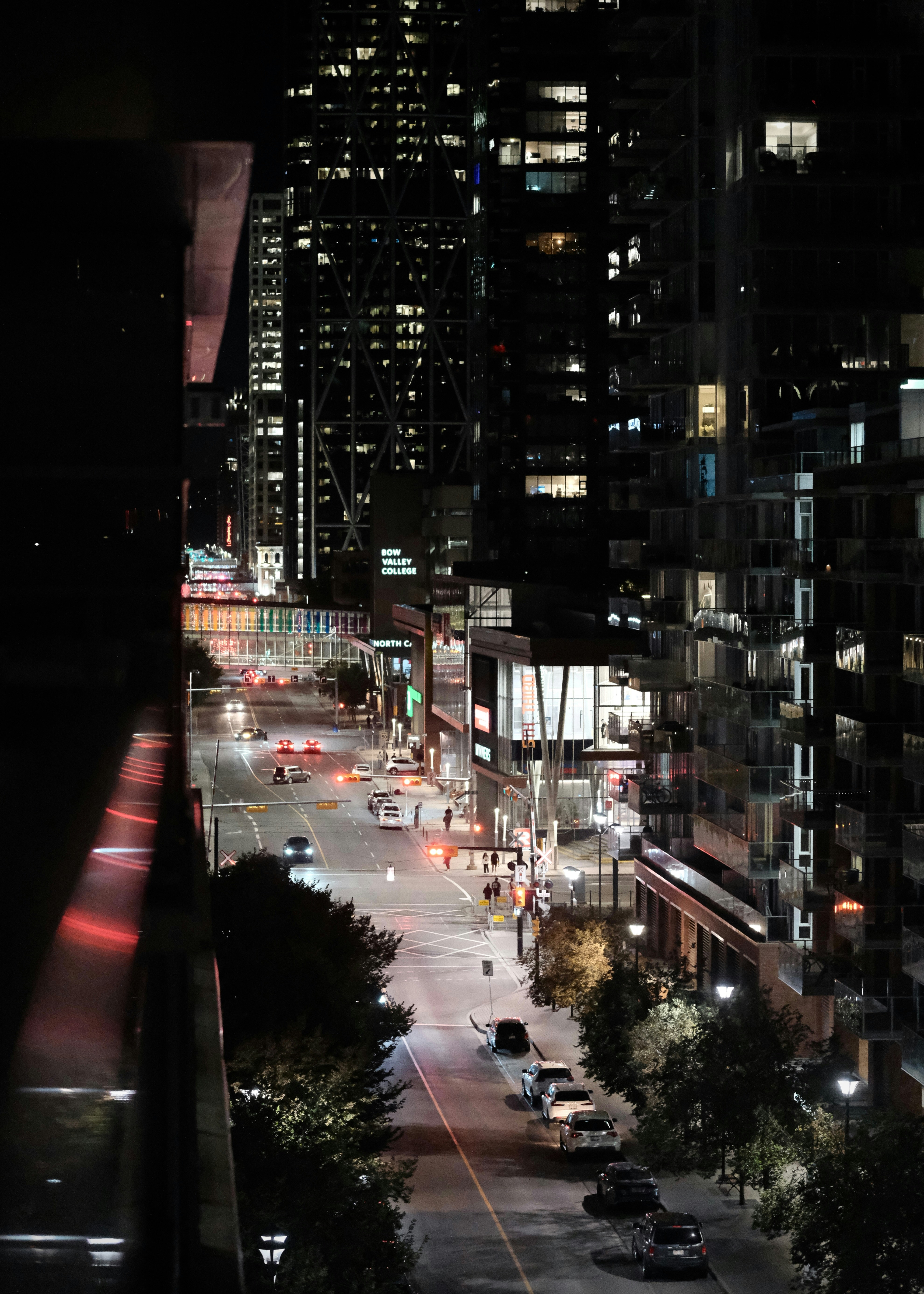 Midnight Lane: A Neon-Flicker Descent Through a Glass Canyon